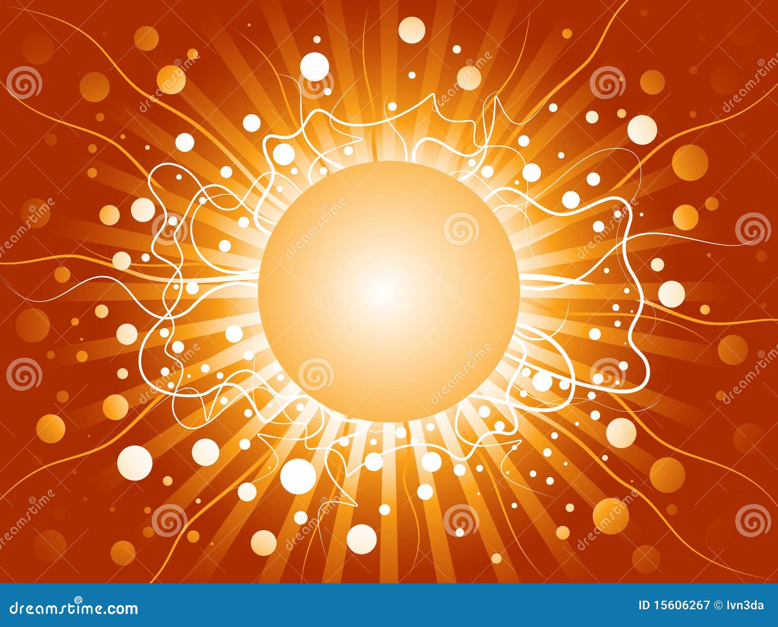 Abstract sun background stock vector. Illustration of ornament - 15606267