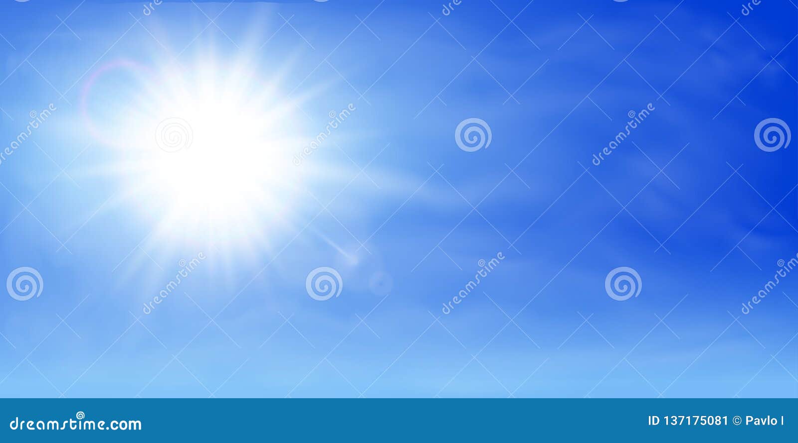 Abstract Sun on Blue Sky - for Stock Stock Vector - Illustration of ...