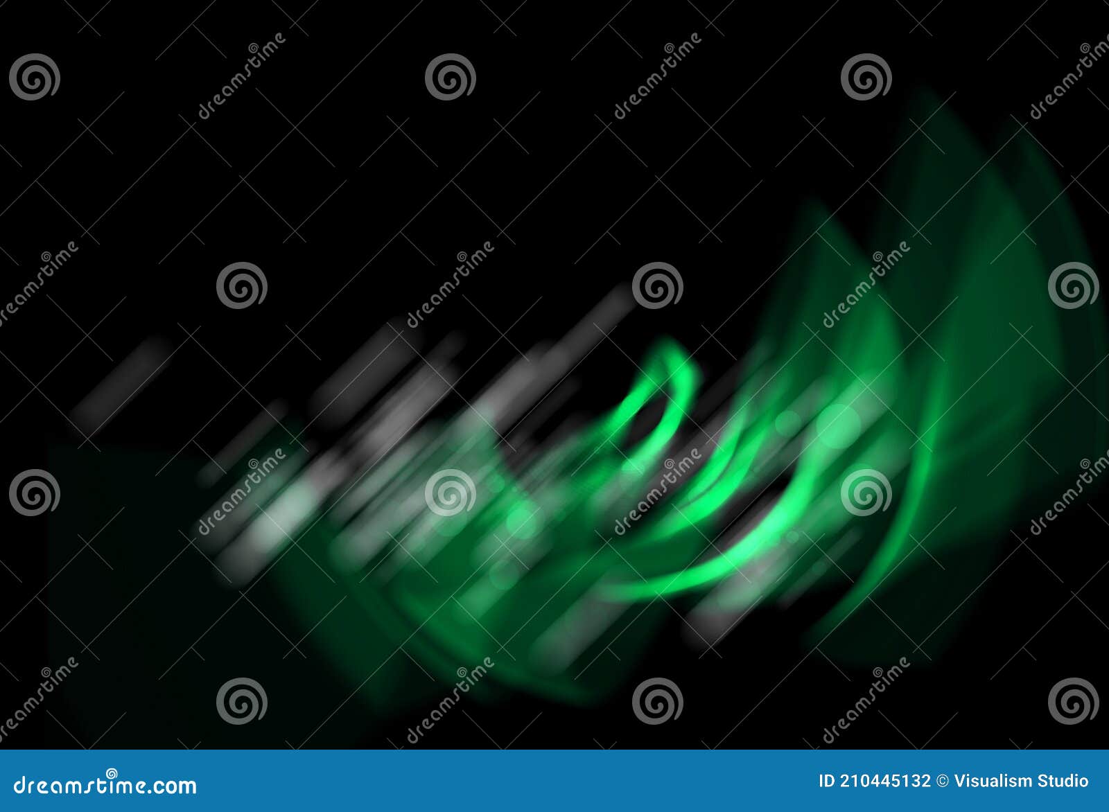 Abstract Sun Flare Light Green Overlay Pattern with Abstract Rays ...