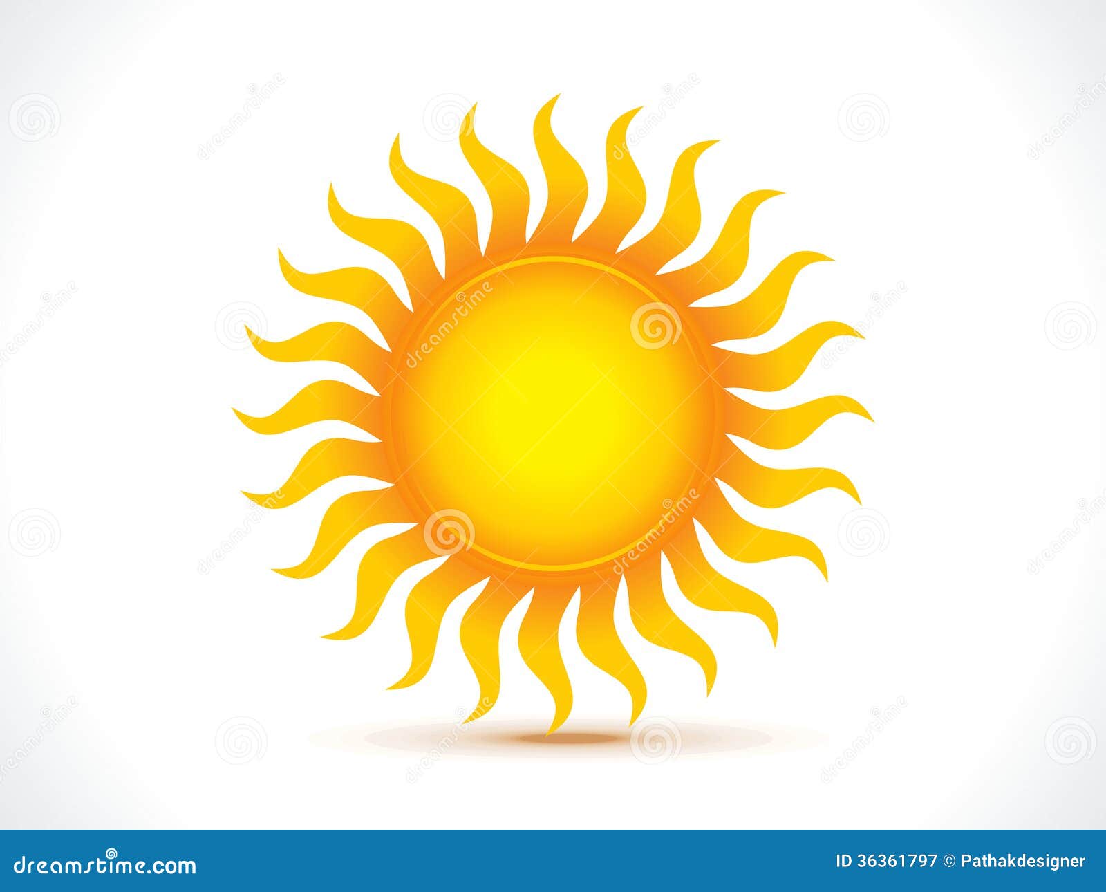 Abstract sun icon stock vector. Illustration of nature - 36361797