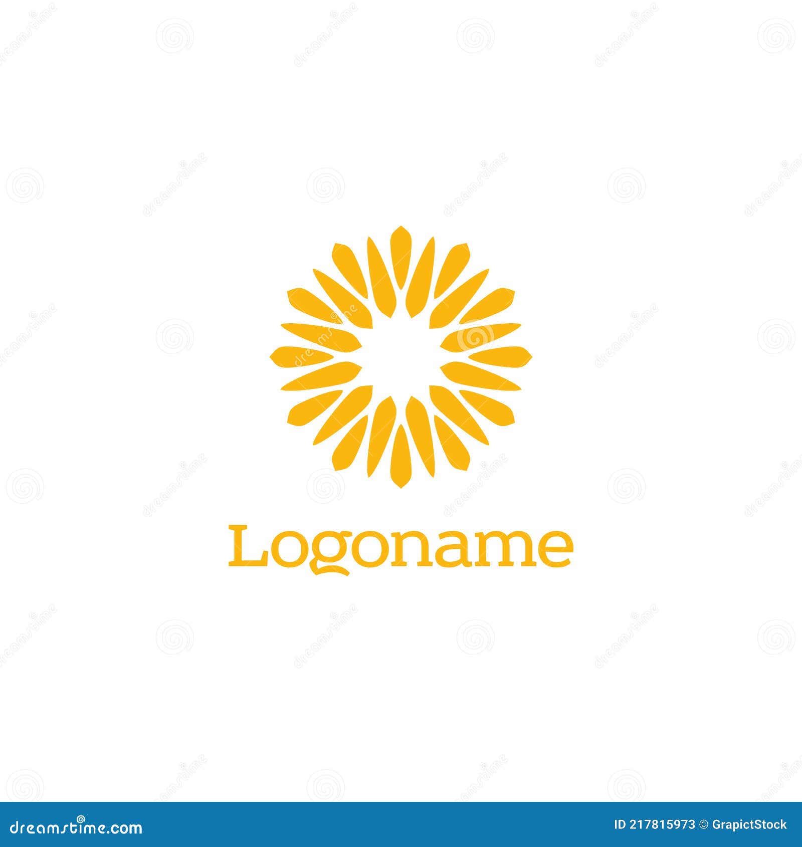 Abstract Sun Logo Design Template Stock Vector - Illustration of ...