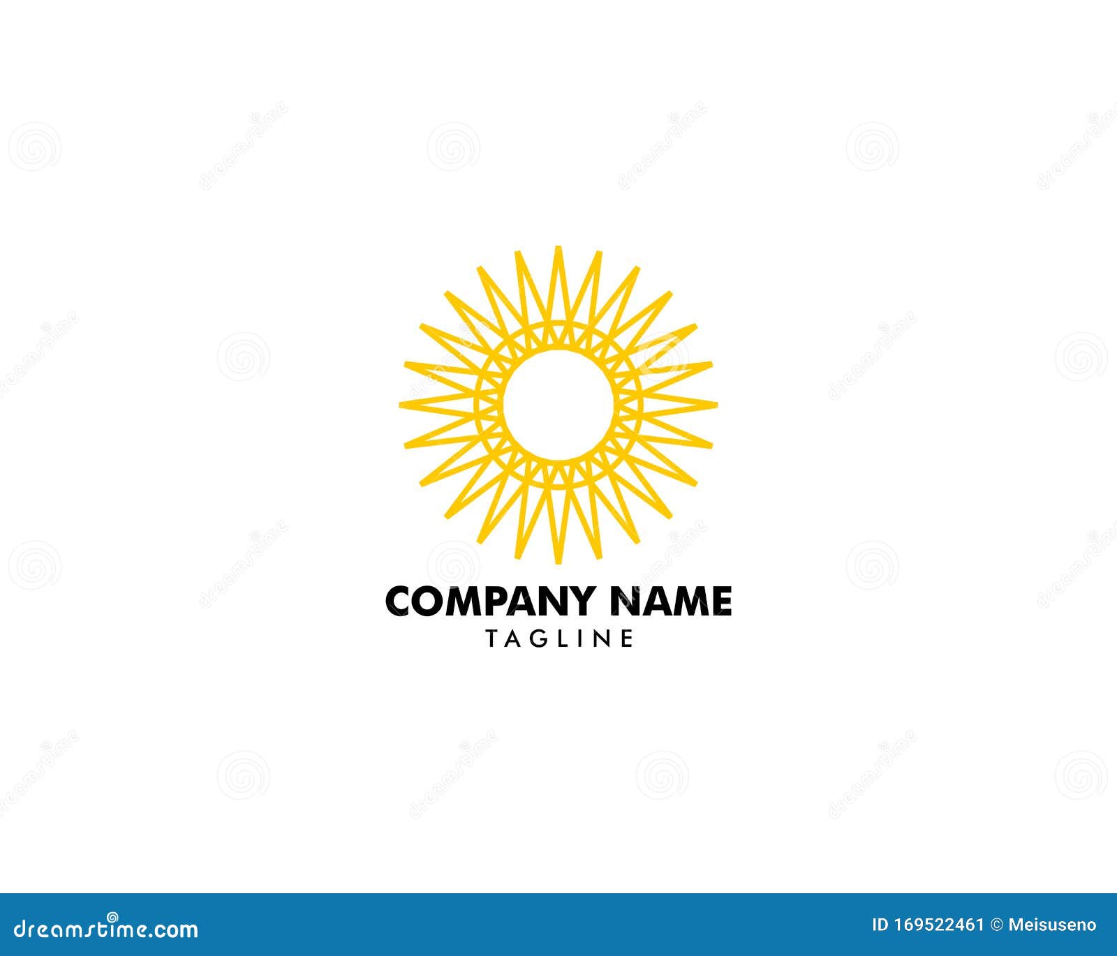 Abstract Sun Logo Design Template Stock Vector - Illustration of ...