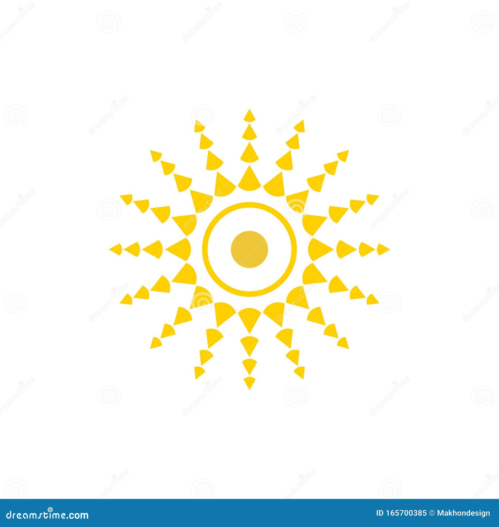 Abstract Sun Logo Design Template, Shine Ornament Circle Stock Vector ...
