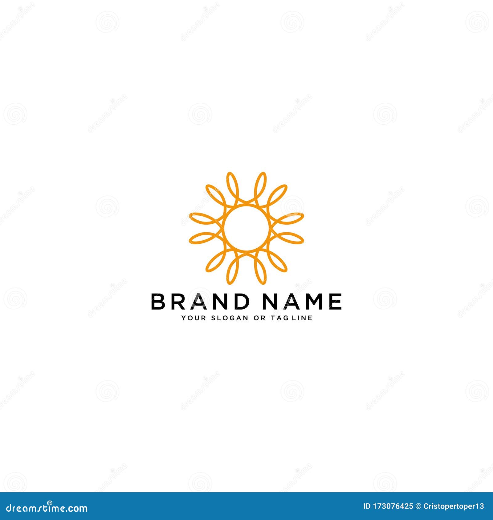 Abstract Sun Logo Design Vector Stock Vector - Illustration of round ...