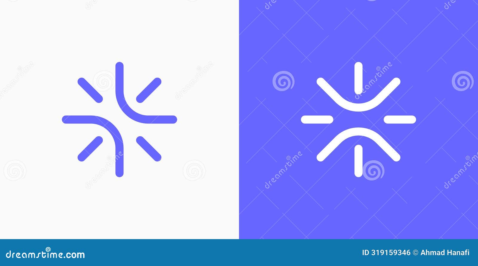 Abstract Simple Sun Light Line Logo Stock Vector - Illustration of ...