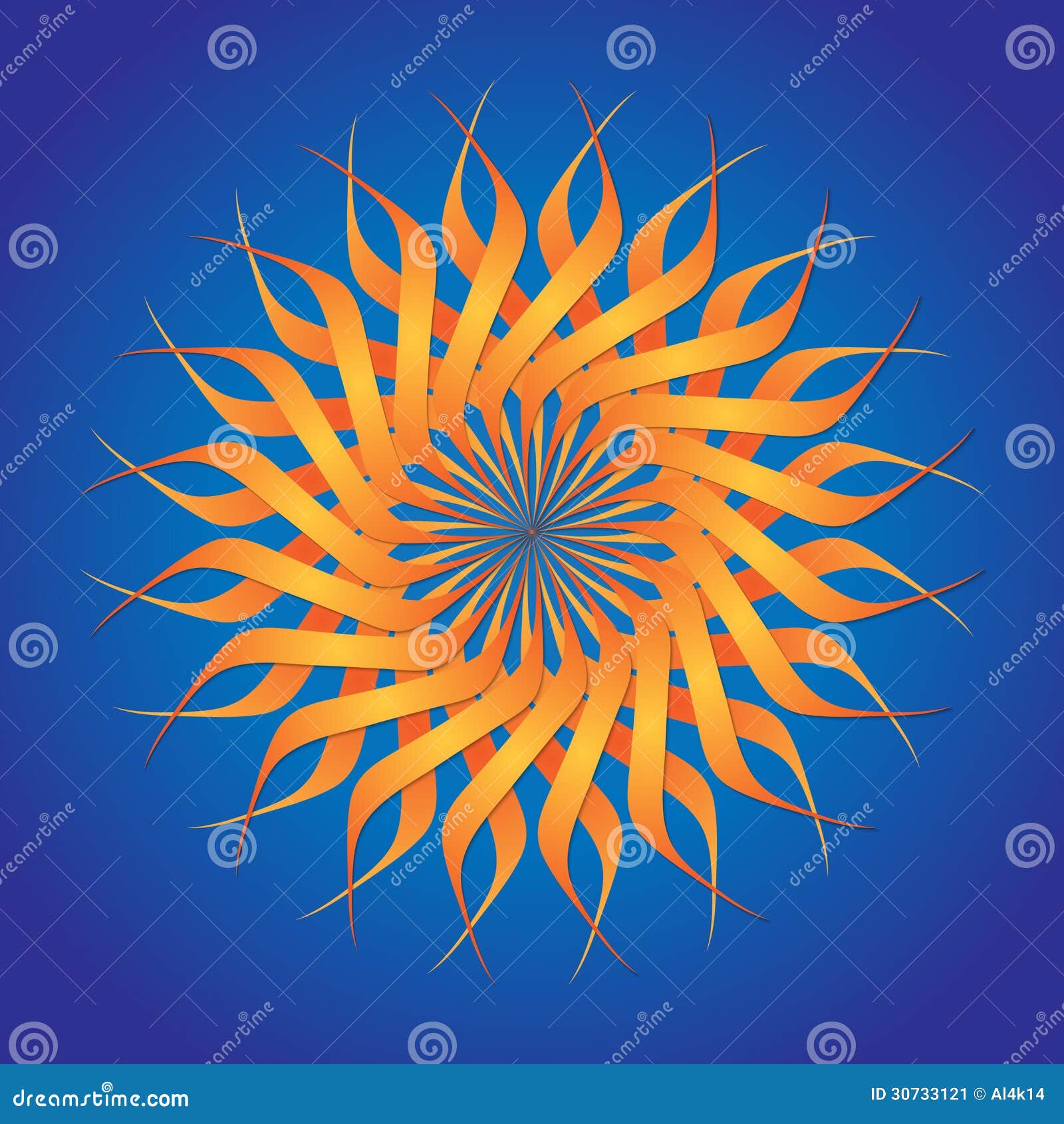 Abstract sun stock vector. Illustration of ornaments - 30733121