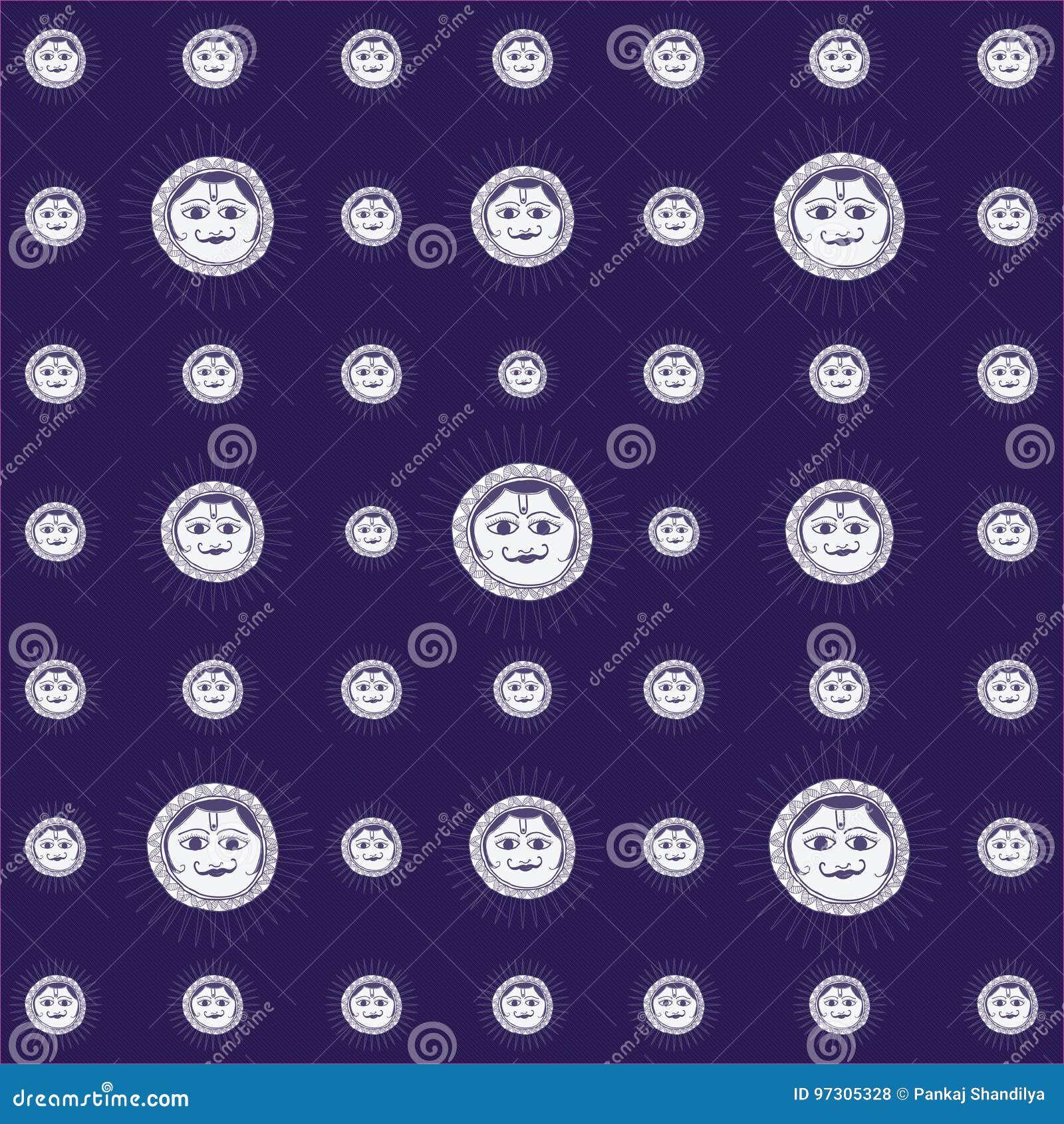 Abstract Sun Pattern Background, Seamless Pattern, Traditional Mithila ...