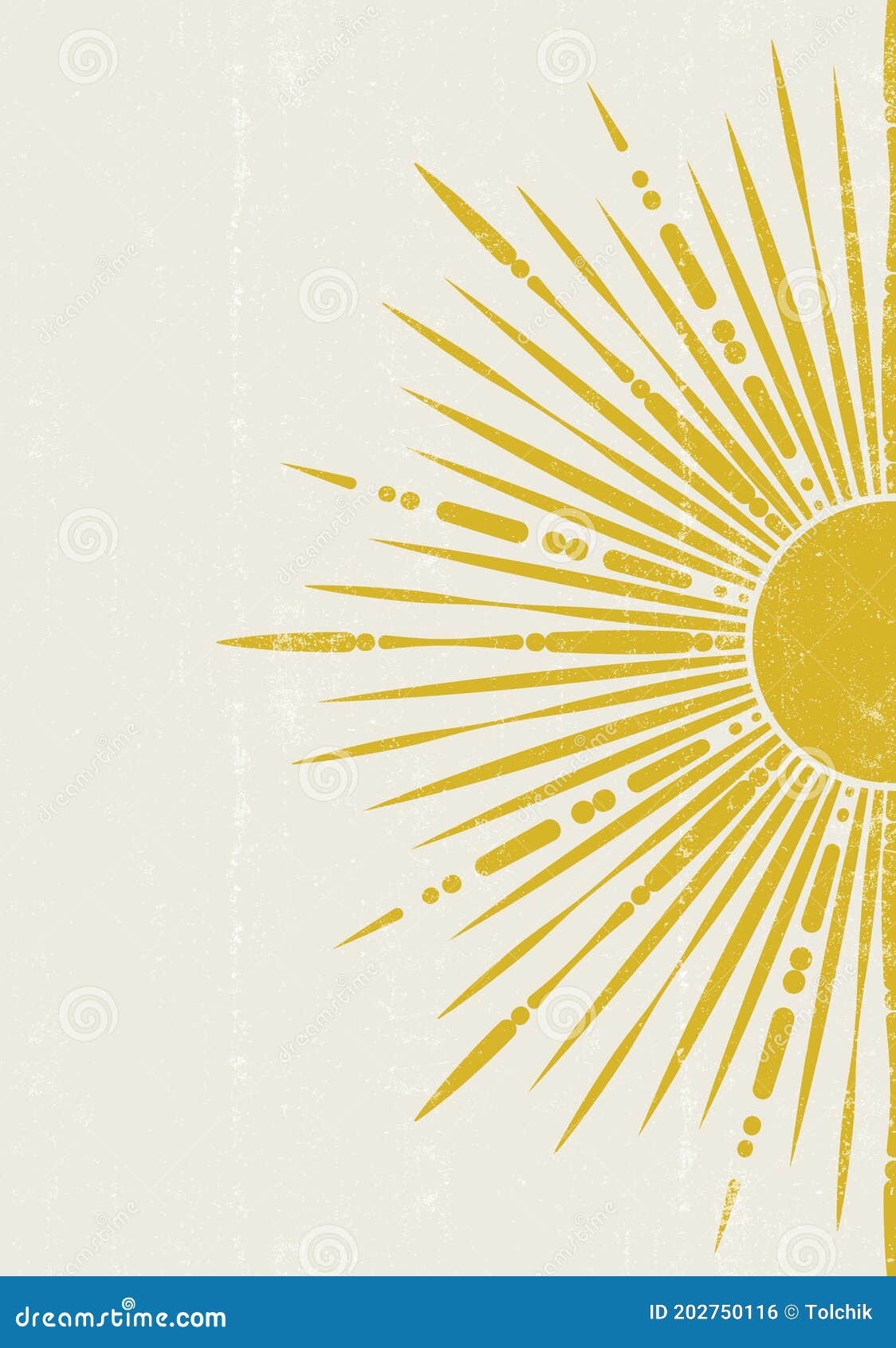 Abstract Sun Print Boho Minimalist Printable Wall Art Stock Vector ...