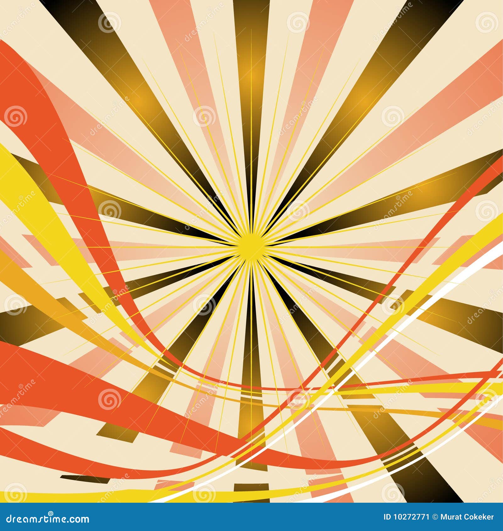 Abstract sun rays stock illustration. Illustration of raster - 10272771