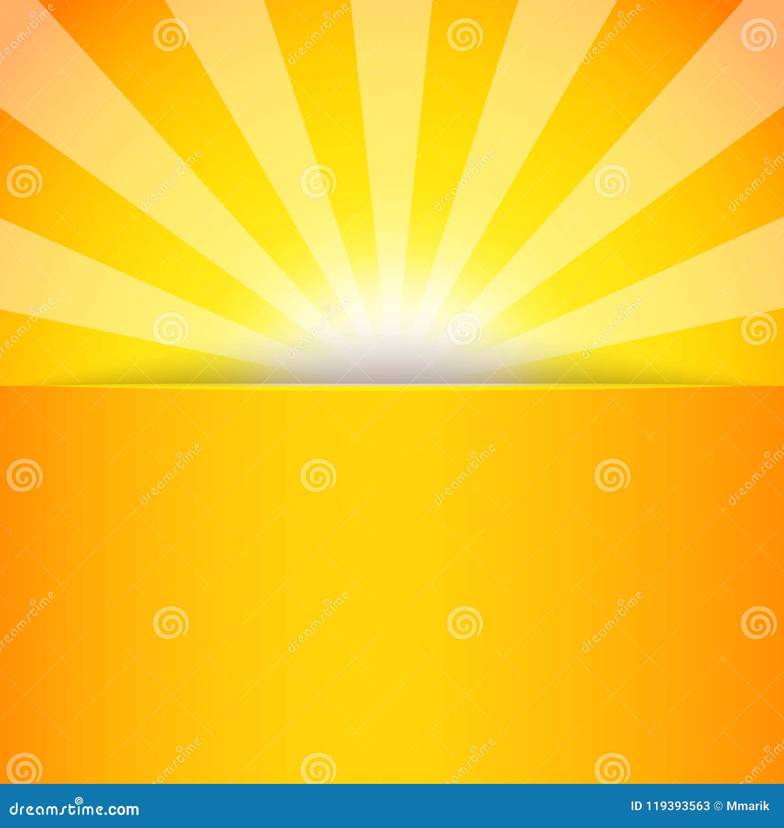 Abstract Sun-rays Banner with Paper Cut Stock Vector - Illustration of ...