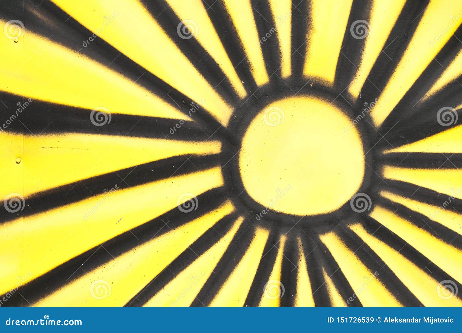 Abstract Sun with Rays Graffiti Stock Image - Image of amazing, rough ...