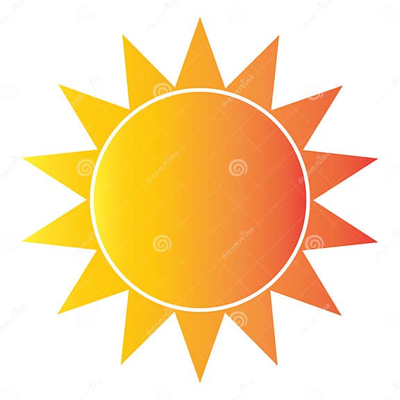 Abstract sun shape stock vector. Illustration of landscape - 105366361