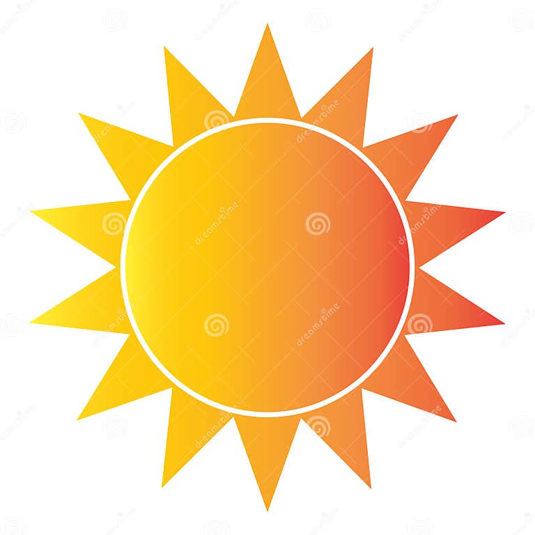 Abstract sun shape stock vector. Illustration of landscape - 105366361