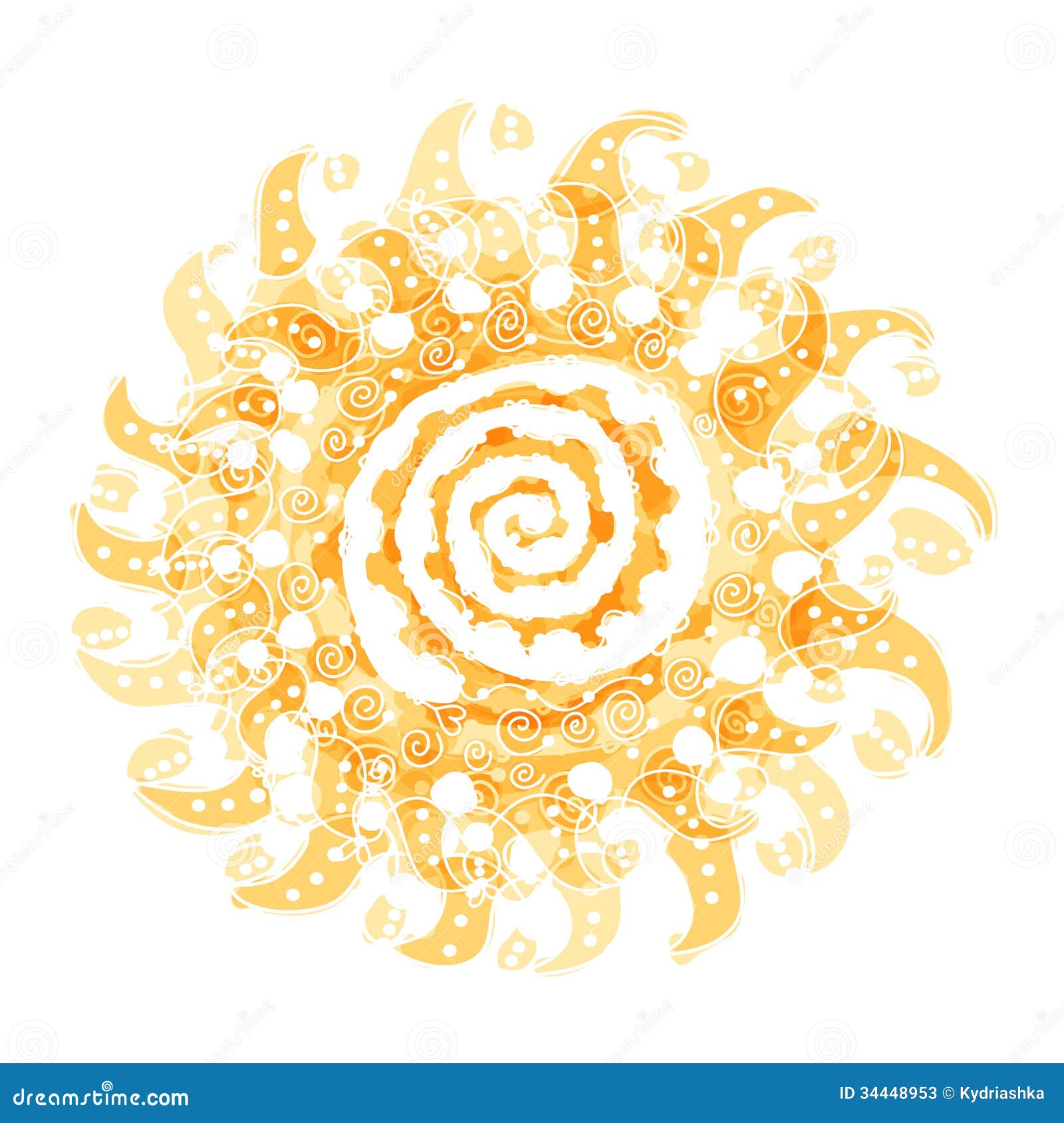 Abstract Sun Shape for Your Design Stock Vector - Illustration of ...