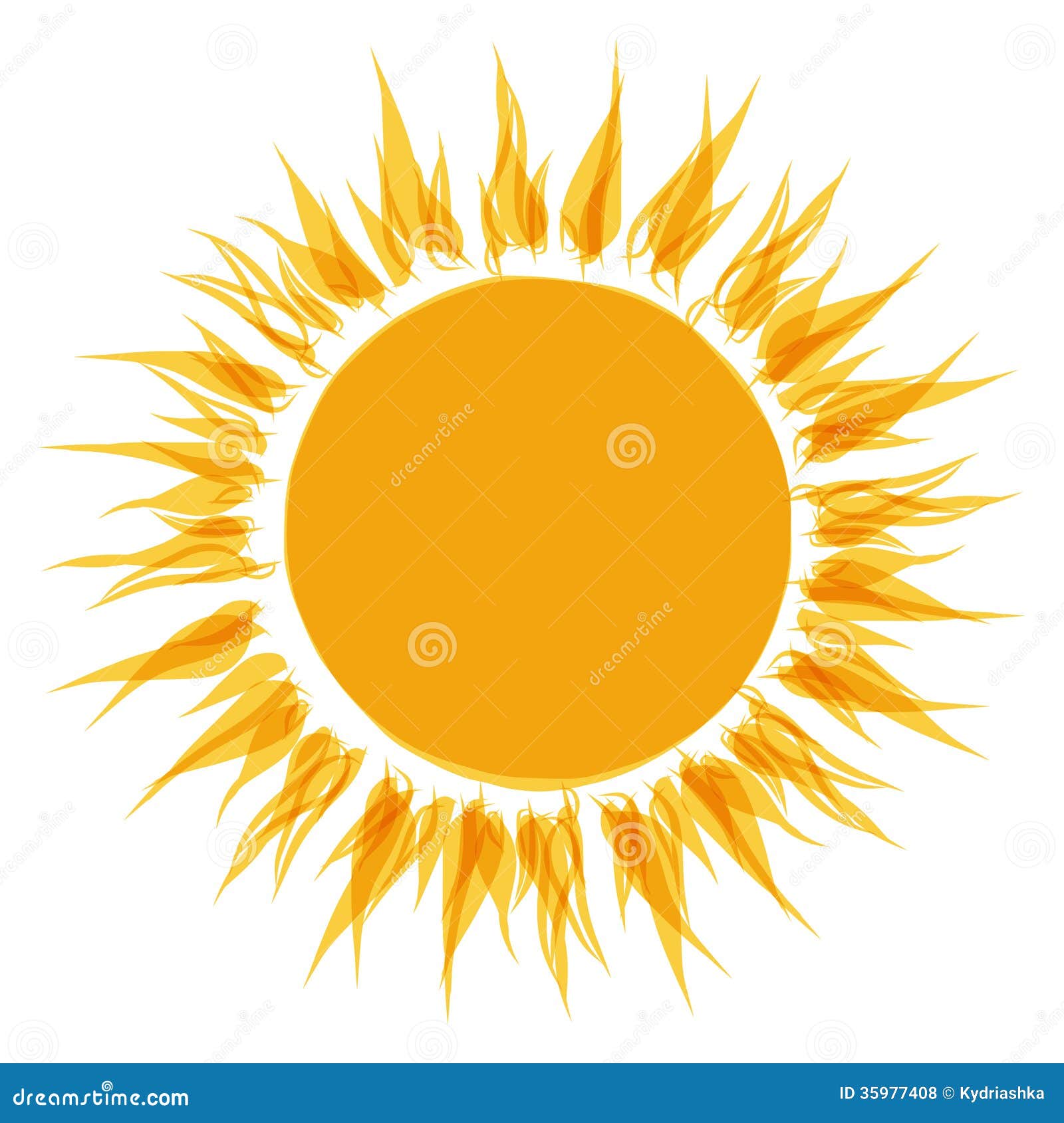 Abstract Sun Shape for Your Design Stock Vector - Illustration of ...