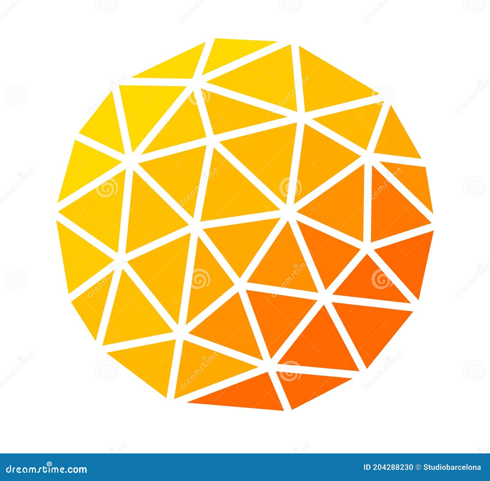 Abstract Sun Sphere Symbol or Logo Stock Vector - Illustration of ...