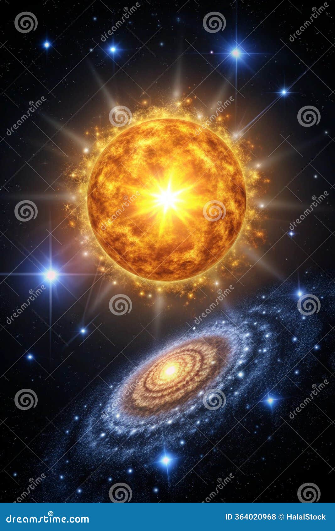 Galaxy Starlight Over Desert Dunes. AI Generated. Stock Image ...