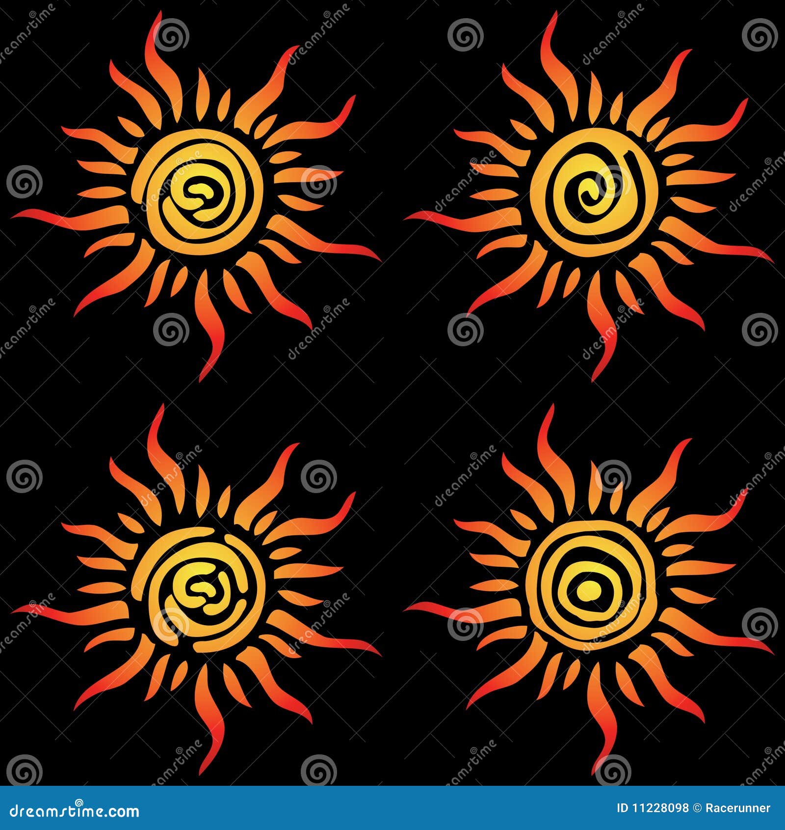 Abstract Sun. Vector Illustration. Stock Vector - Illustration of warm ...