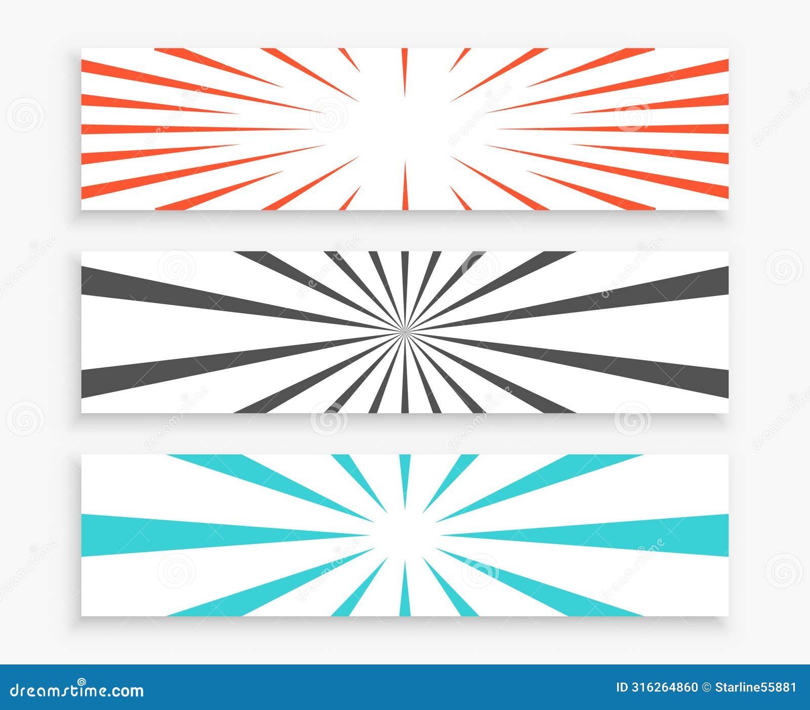 Abstract Sunbeam Explosion Pattern Background in Collection Stock ...