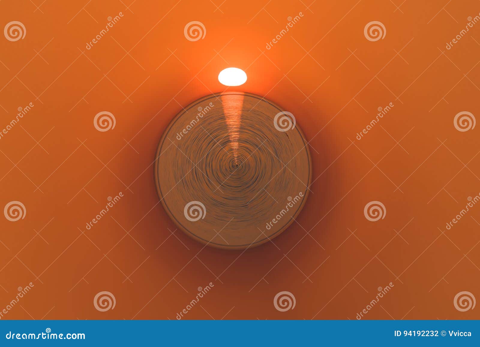 An Abstract Sundial in the Form of a Ball and a Sunny Glow Stock Photo ...