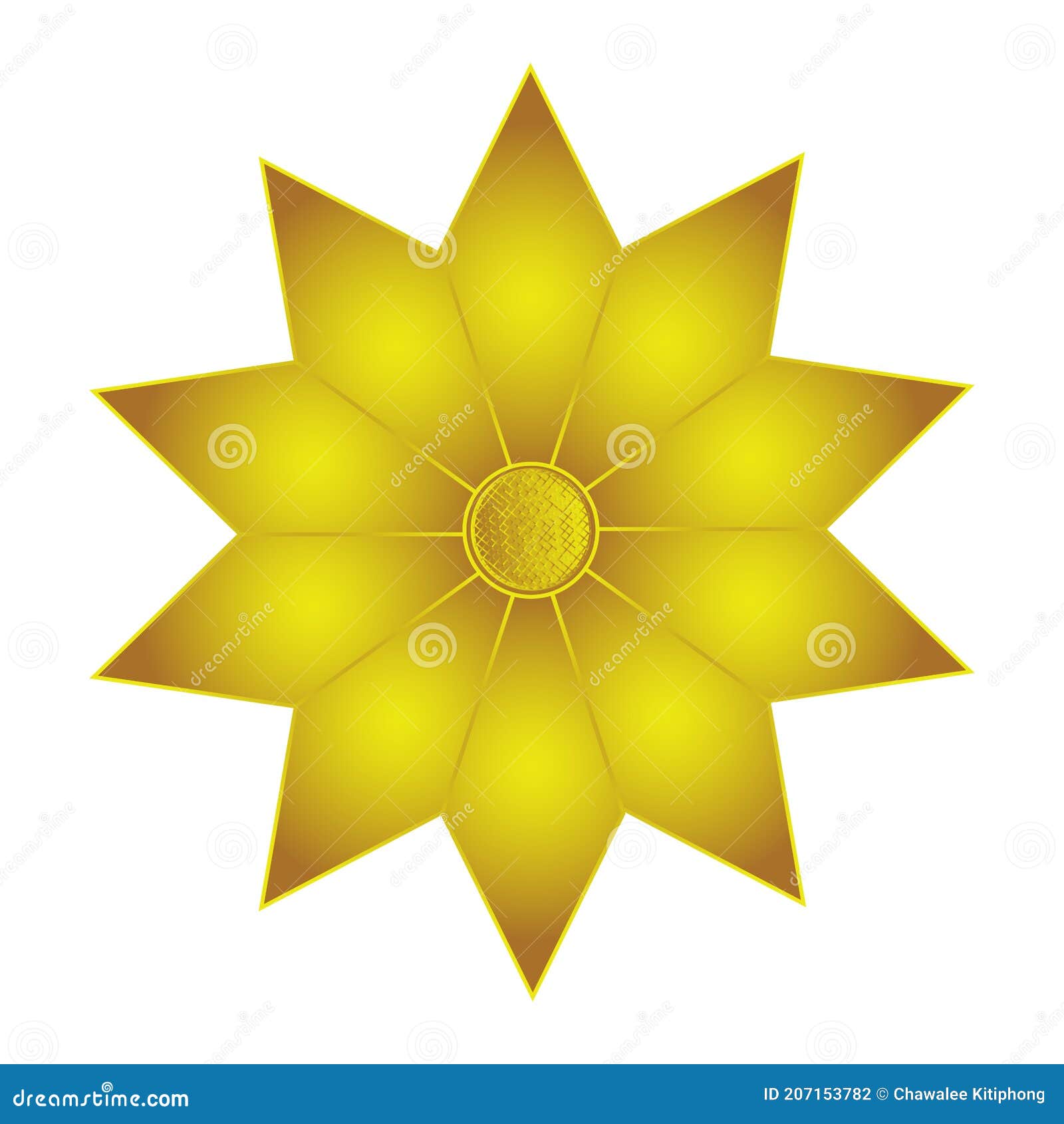 Abstract Sunflower Logo Golden Design Stock Vector - Illustration of ...
