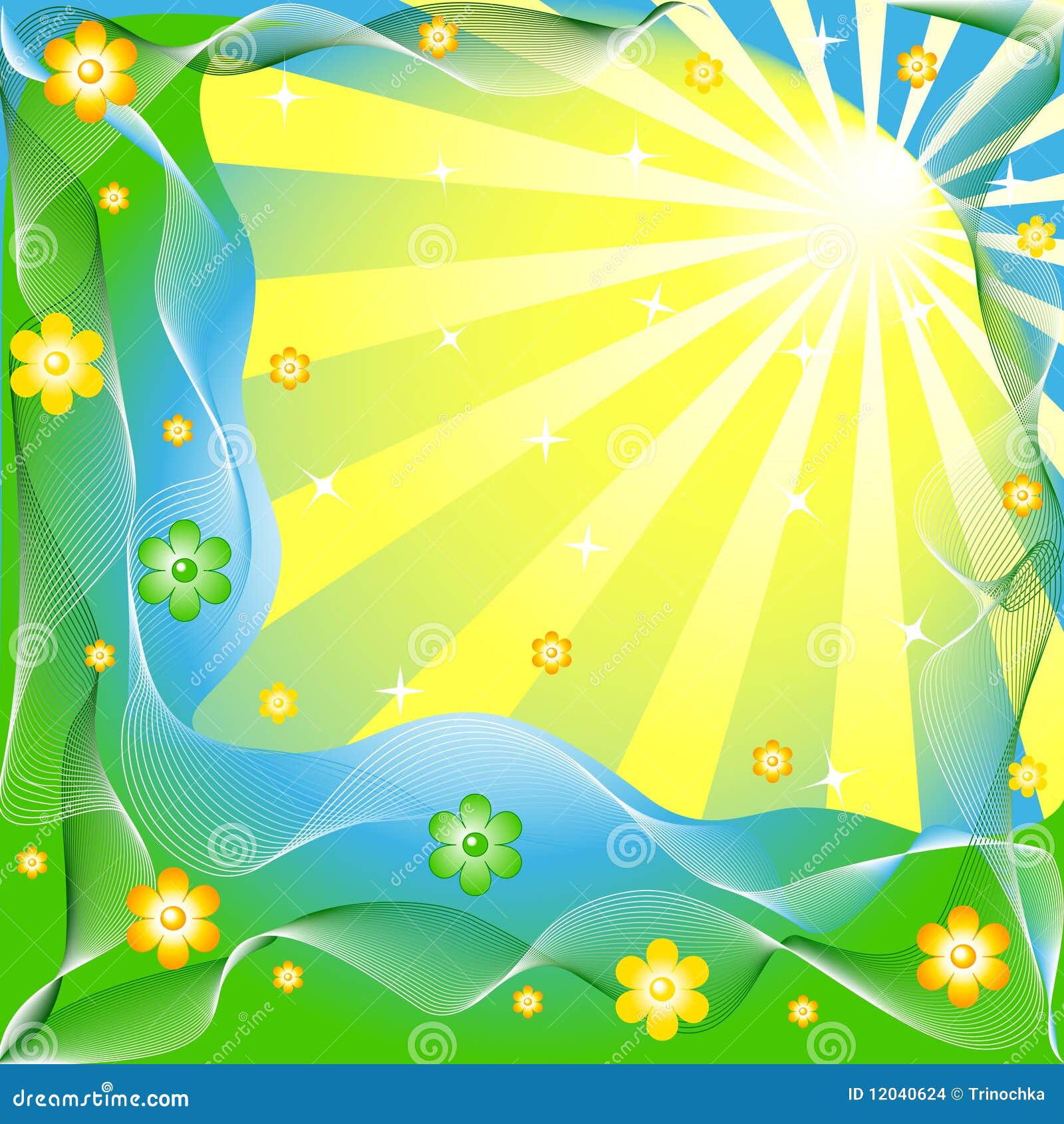 Abstract Sunny Background. Vector Stock Vector - Illustration of design ...