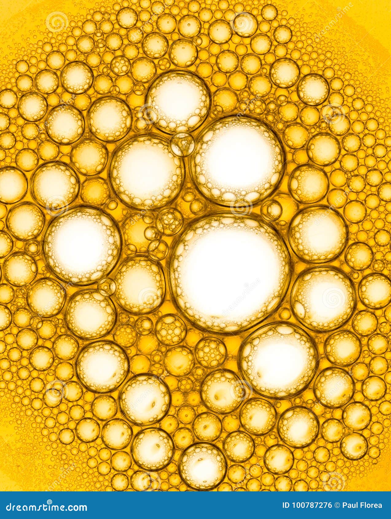 Happy yellow bubbles stock photo. Image of bubbles, abstract - 100787276