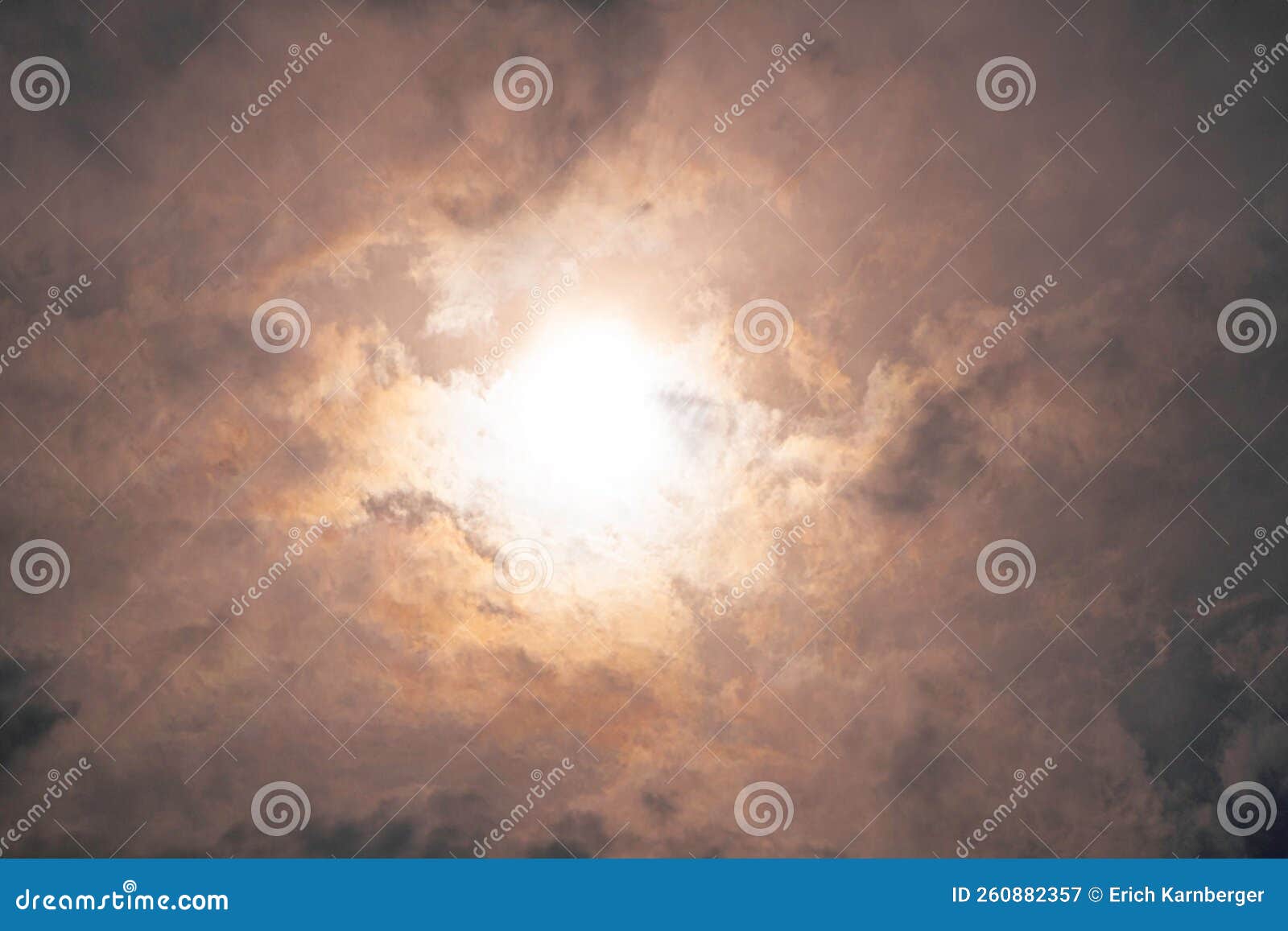 Abstract sunny cloud sky stock image. Image of evening - 260882357