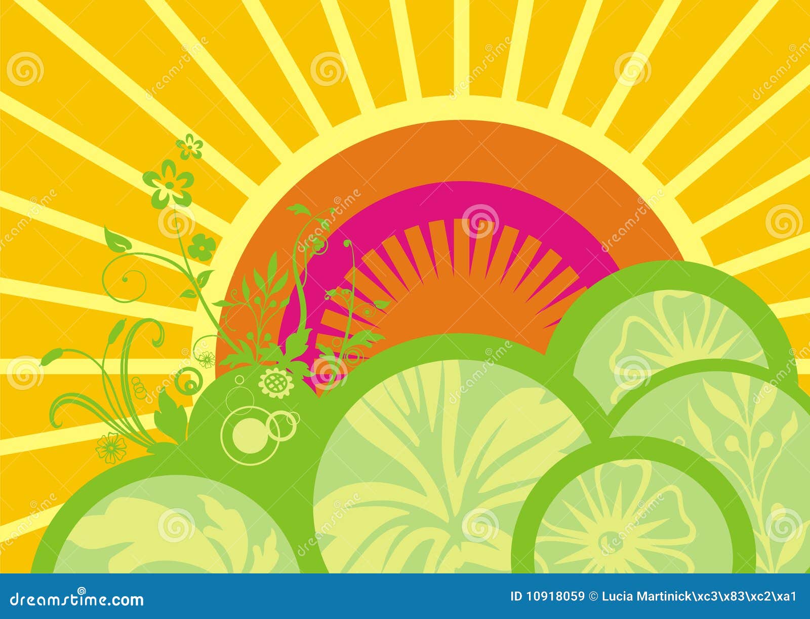 Abstract sunset stock vector. Illustration of shine, climber - 10918059