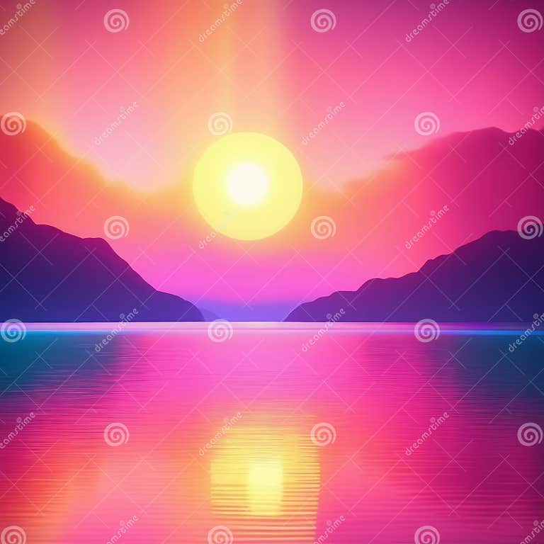 Abstract Sunset Background with Colourful Sunset Abstract Sunset ...