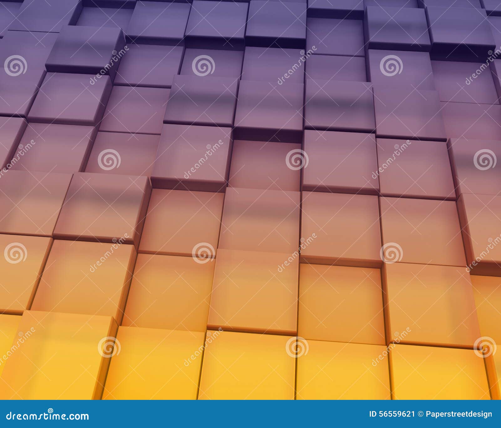 Abstract Sunset Blocks Background Stock Illustration - Illustration of ...