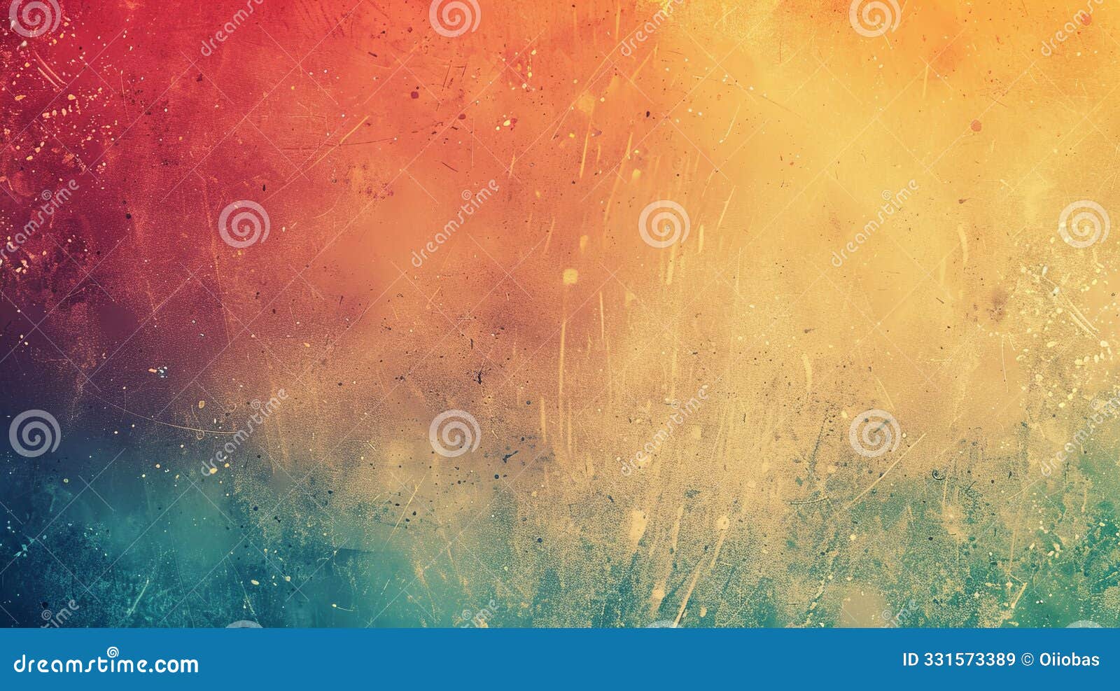 Abstract Sunset Gradient Texture with Scratches and Splatter Stock ...