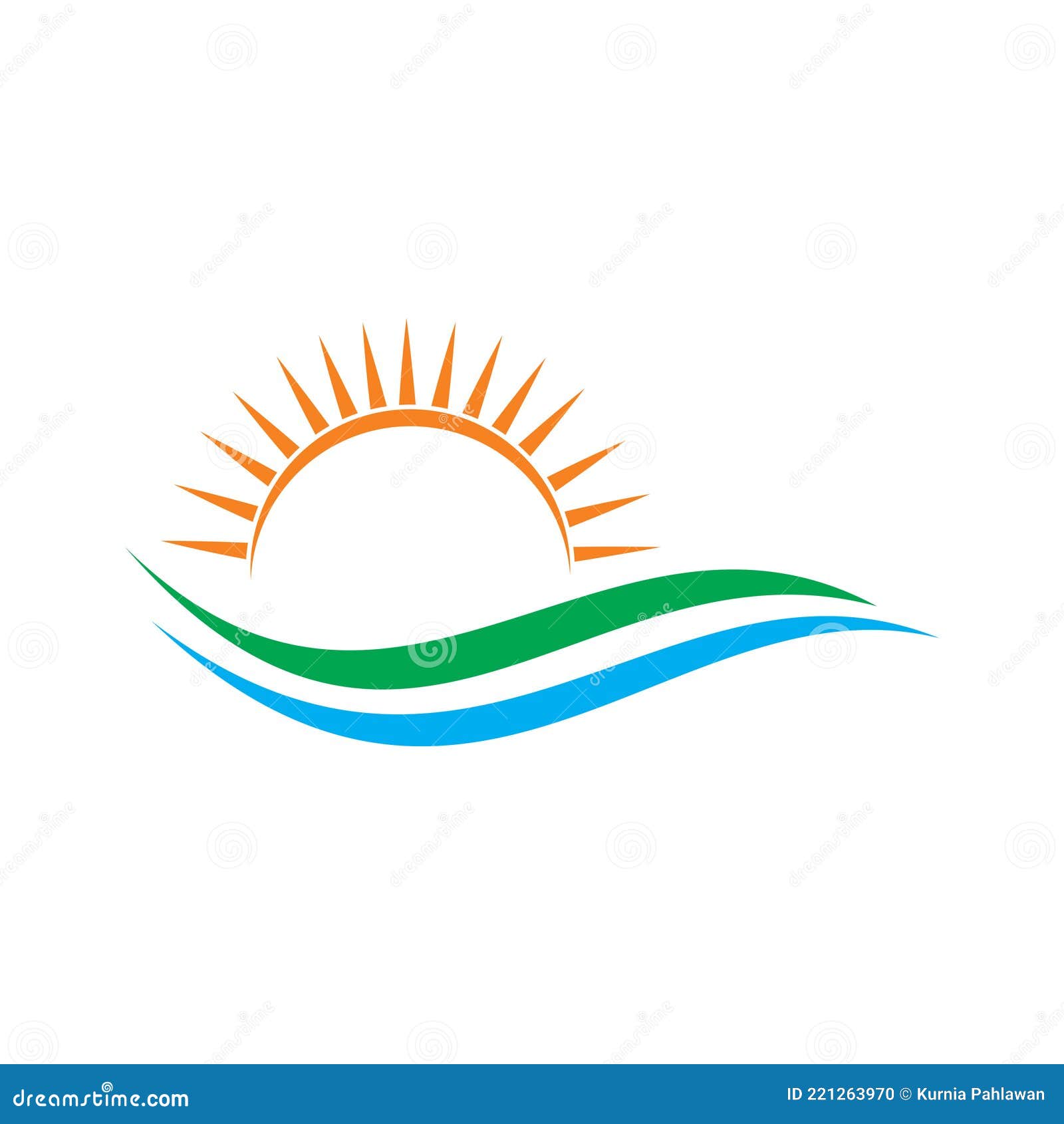 Abstract Sunset Logo , Nature Logo Vector Stock Illustration ...