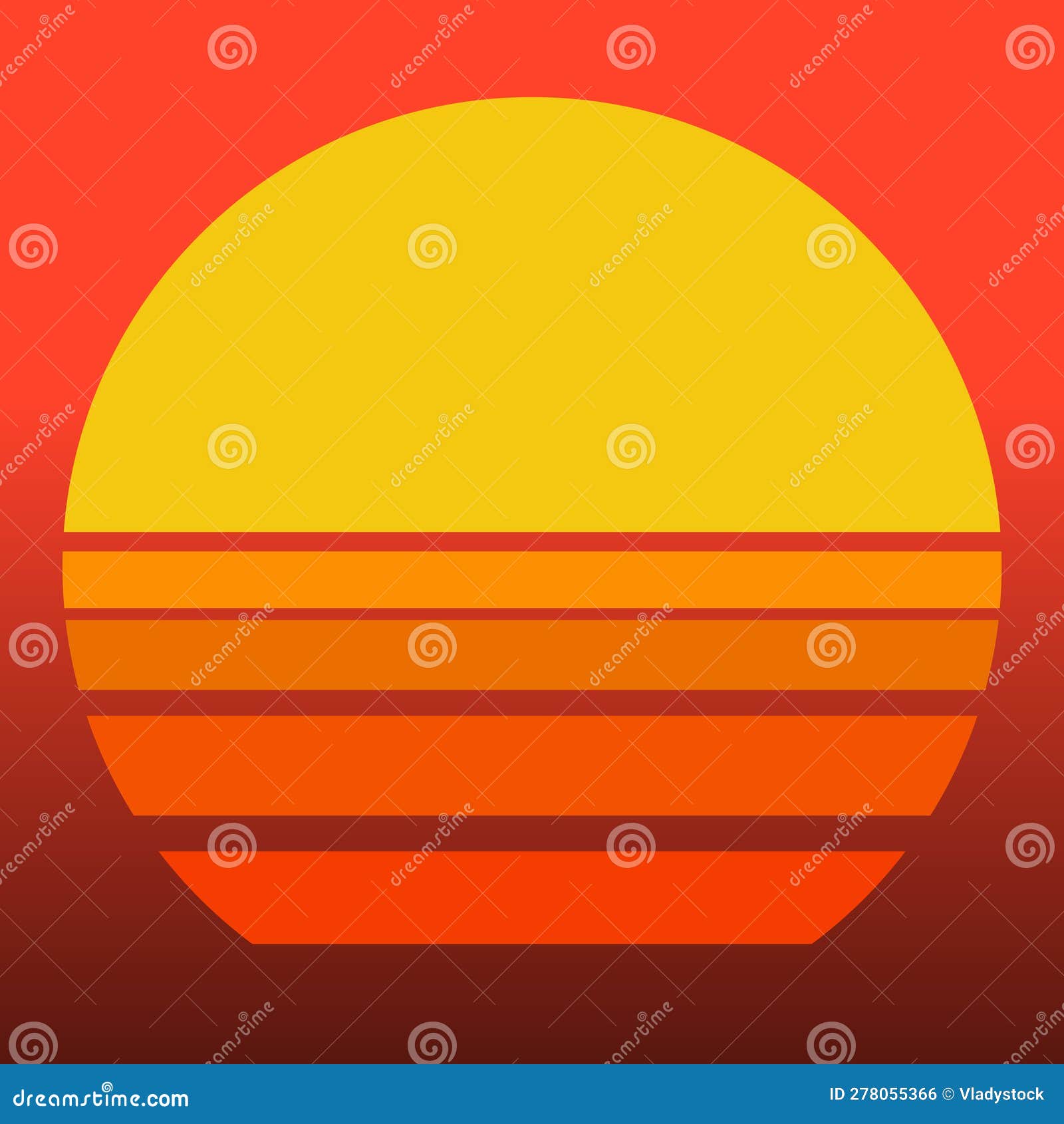Abstract sunset logo stock vector. Illustration of abstract - 278055366