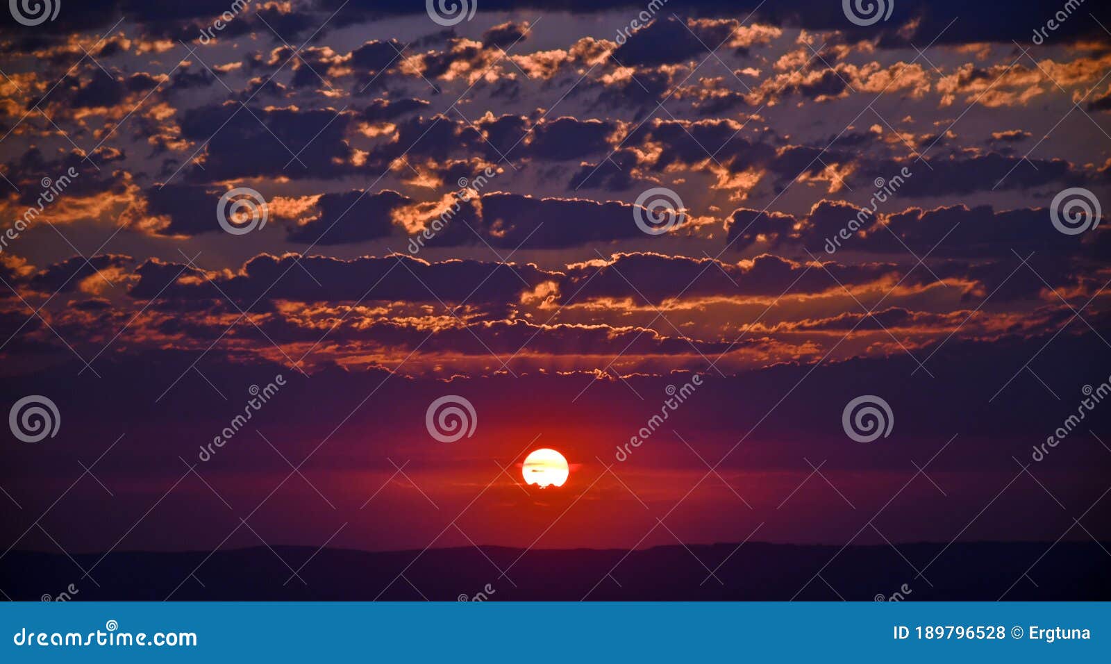 Abstract Sunset with Never Seen Colors Stock Photo - Image of abstract ...