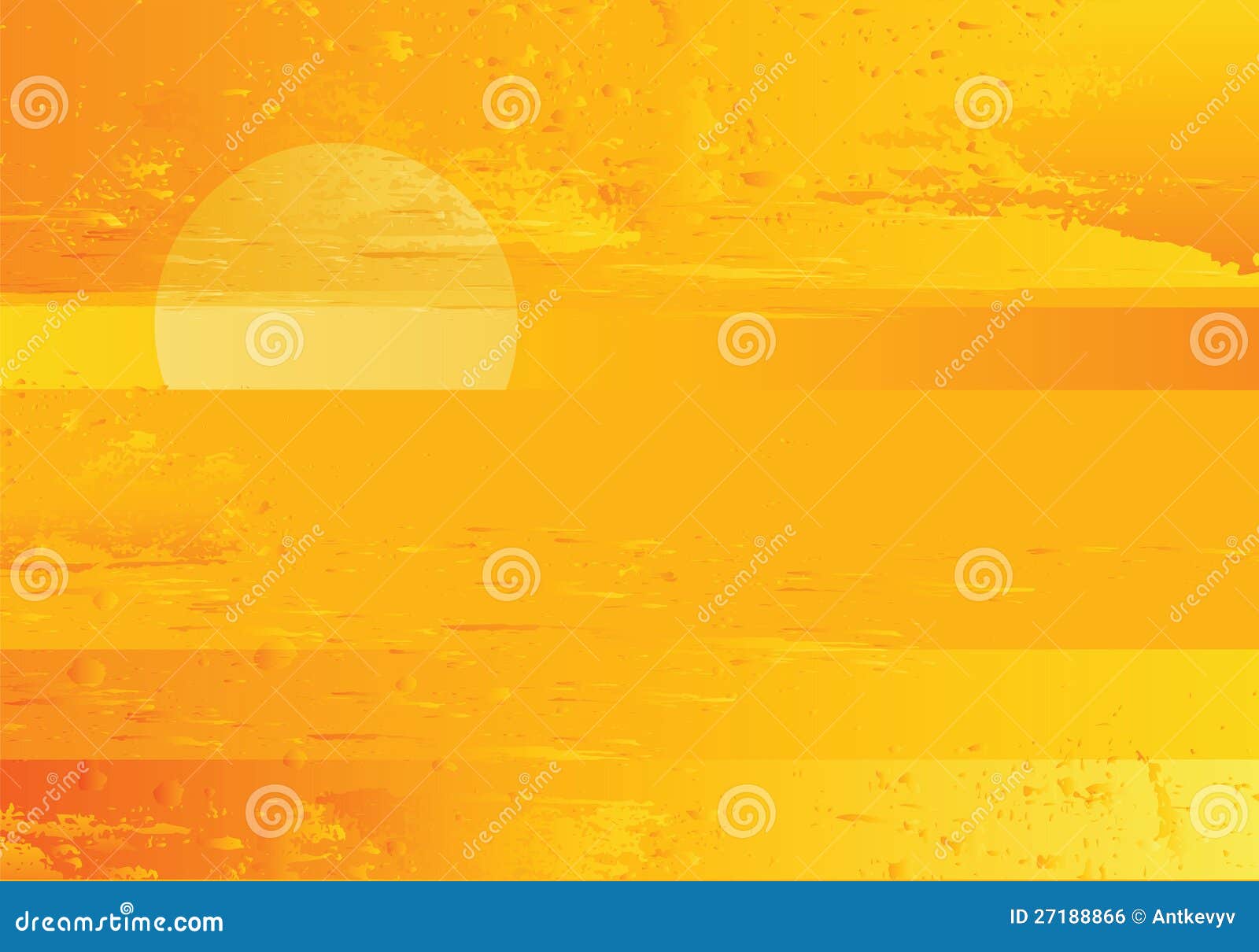 Abstract Sunset Sea Golden Grunge Background Stock Vector ...
