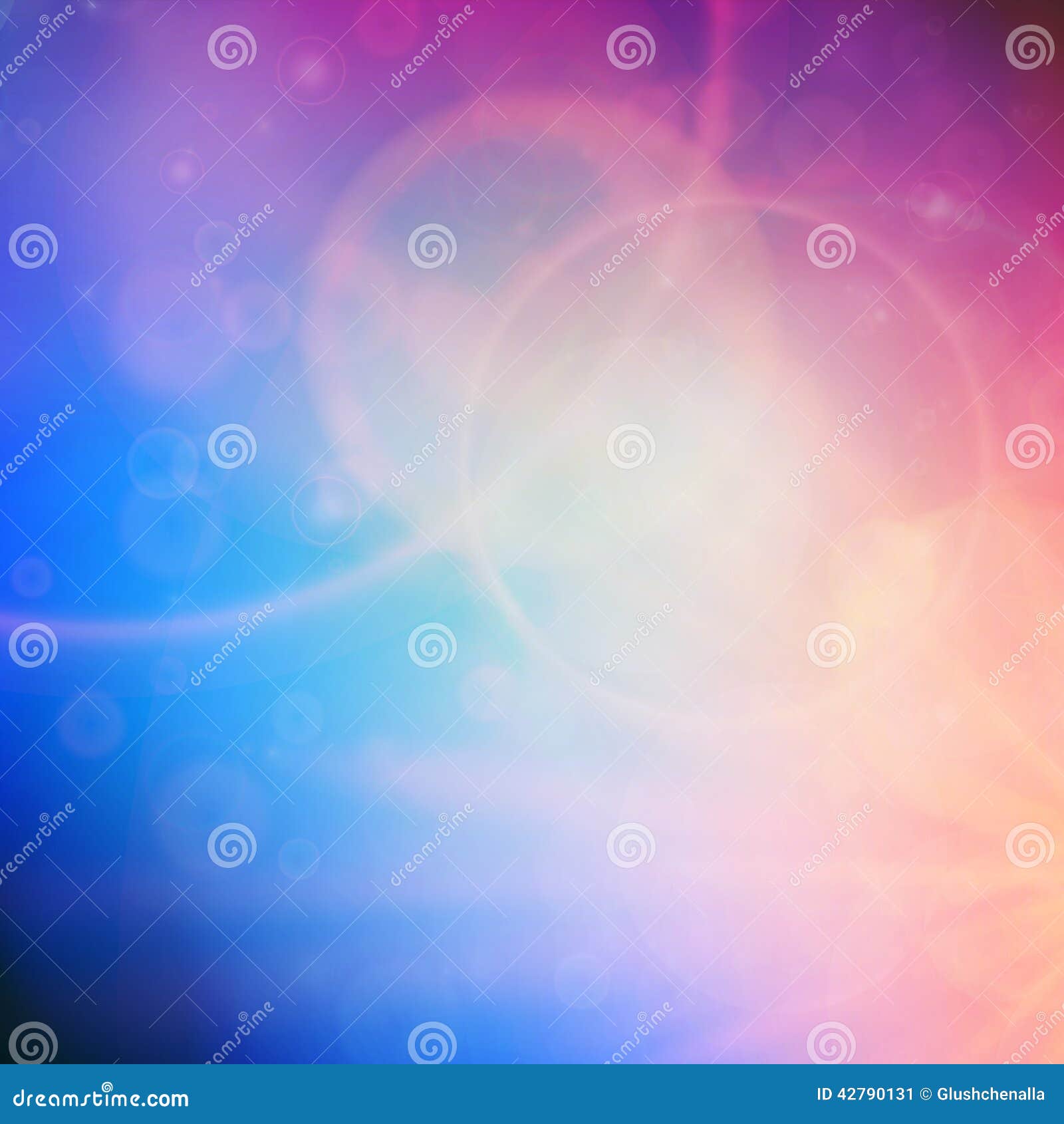 Abstract Sunset on Sky with Lenses Flare. Stock Vector - Illustration ...