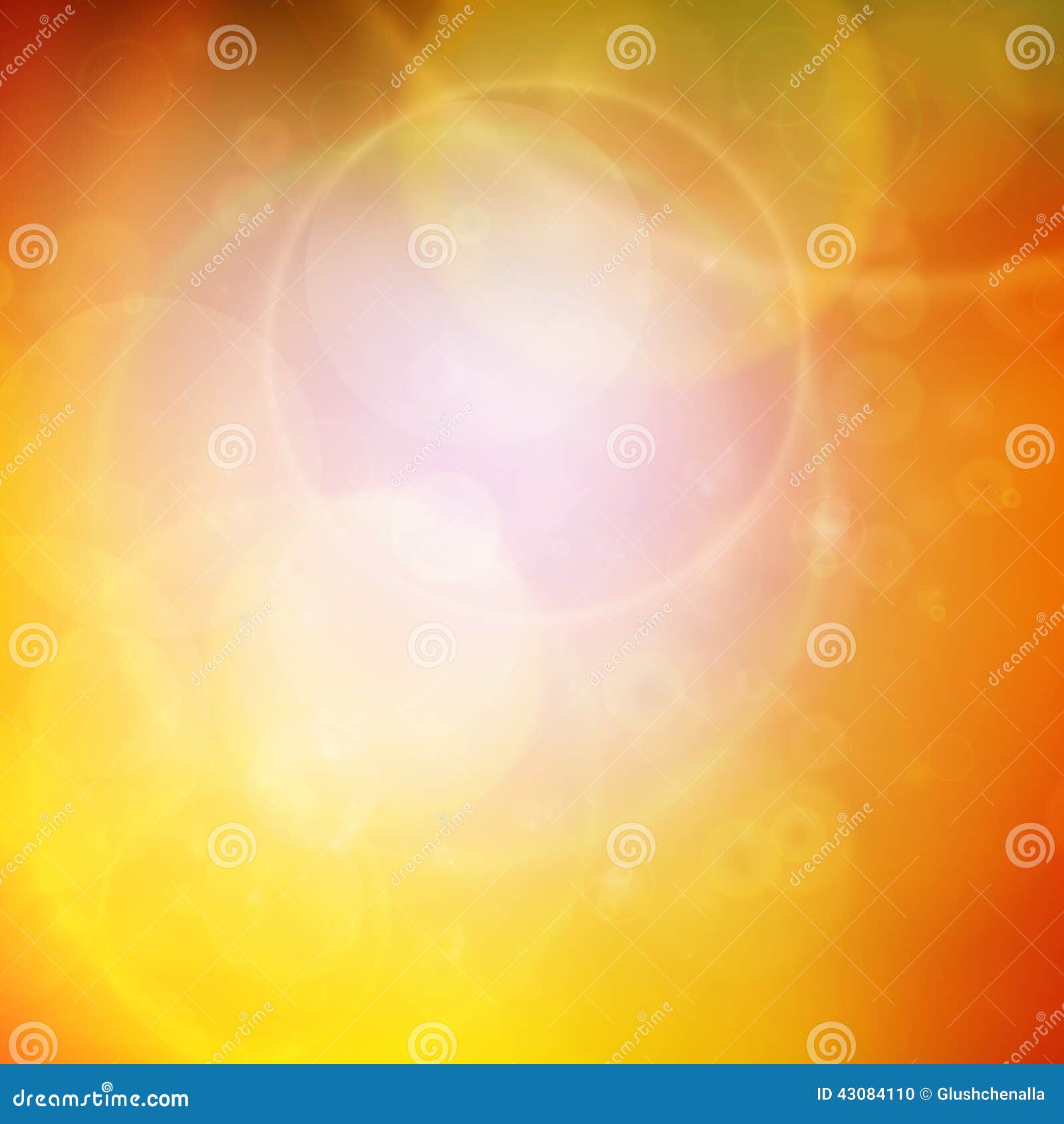 Abstract Sunset on Sky with Lenses Flare. Stock Vector - Illustration ...