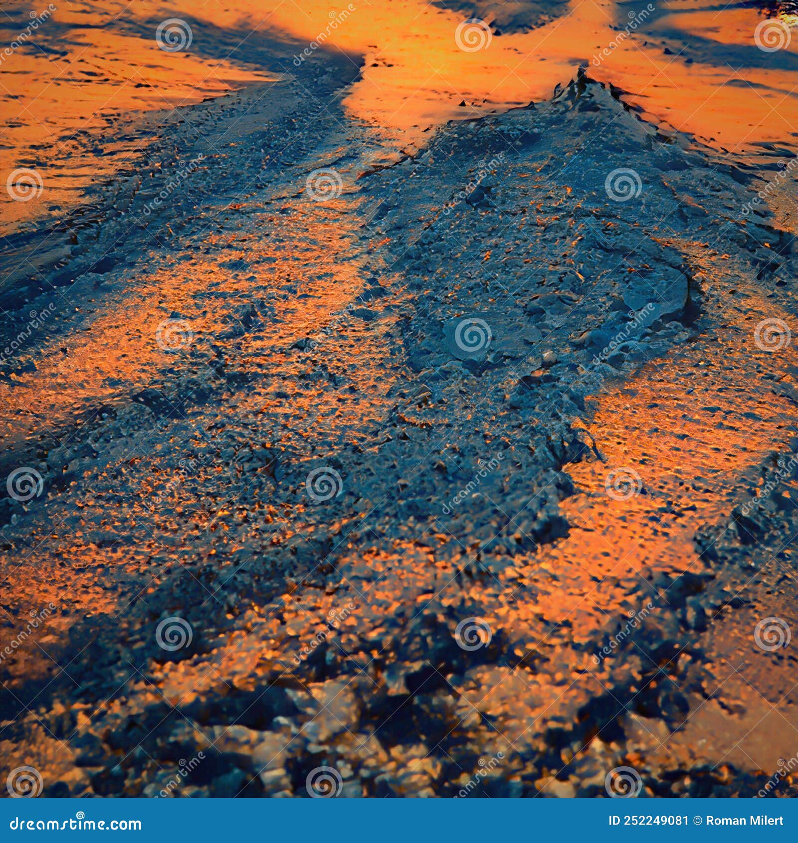 Abstract sunset streaks stock illustration. Illustration of reflection ...