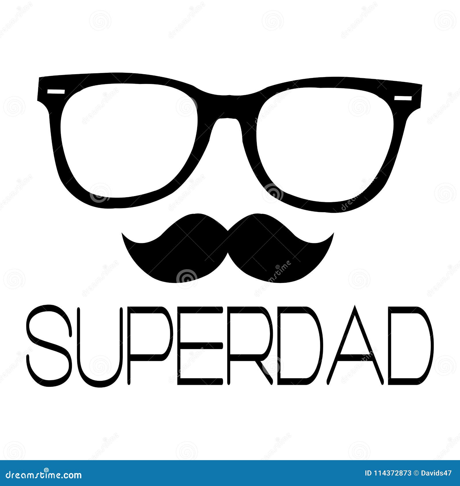 Abstract Super Dad stock vector. Illustration of childhood - 114372873