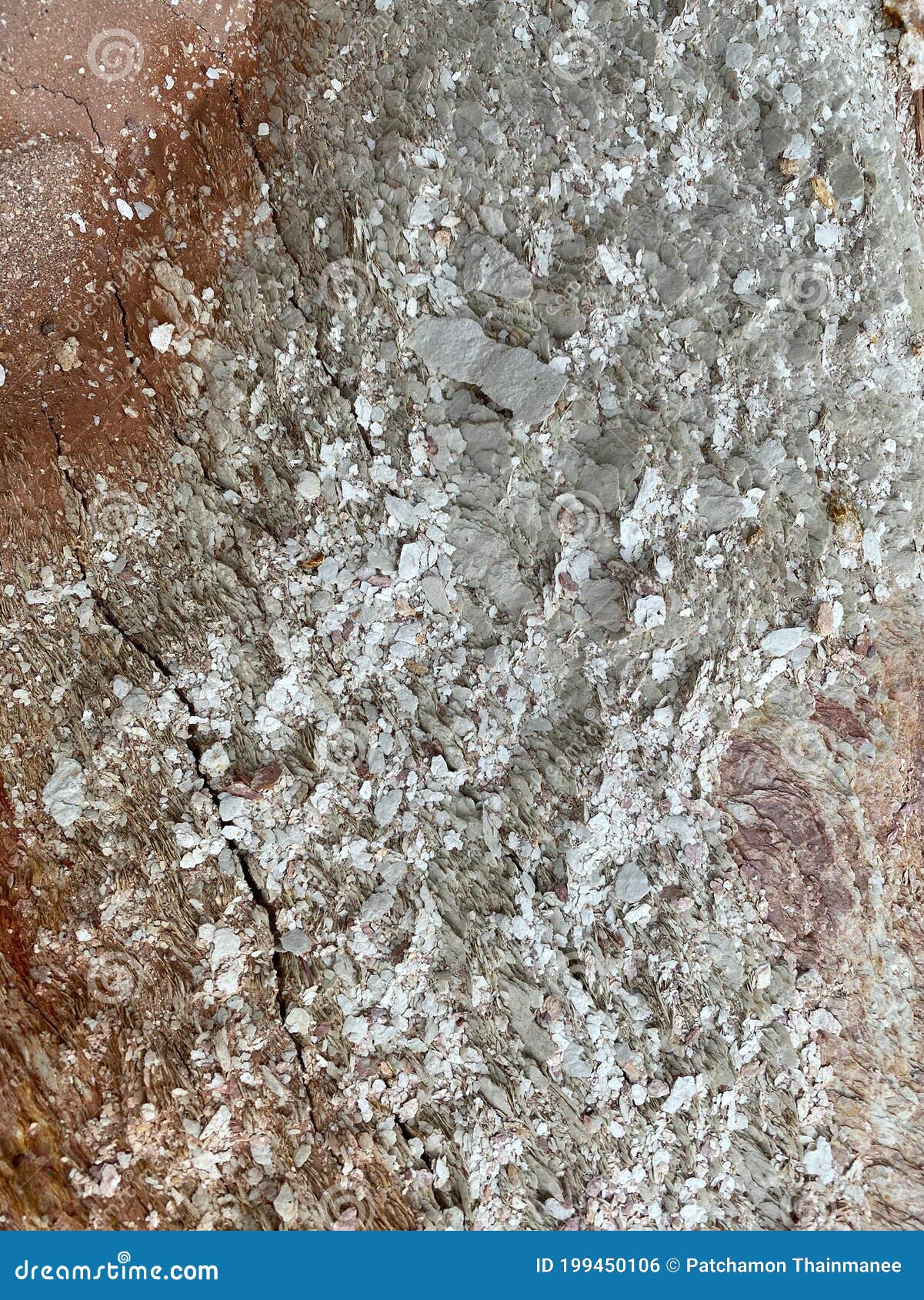 Abstract, Surface, Soil, Minerals in White Quarry and Sulfur. Photo for ...