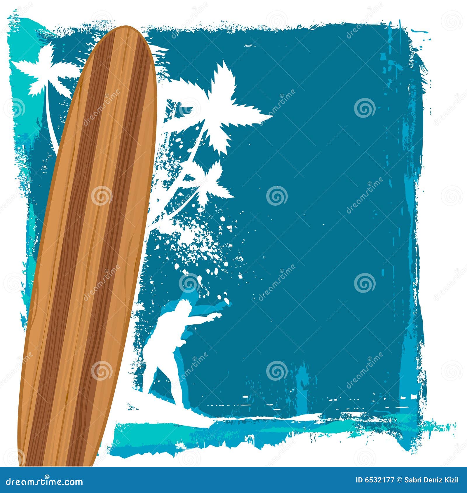 Abstract surfing vector stock vector. Illustration of wooden - 6532177