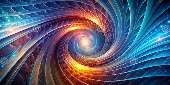 Abstract Surreal Complex Curve Vortex Structured Background Generative ...