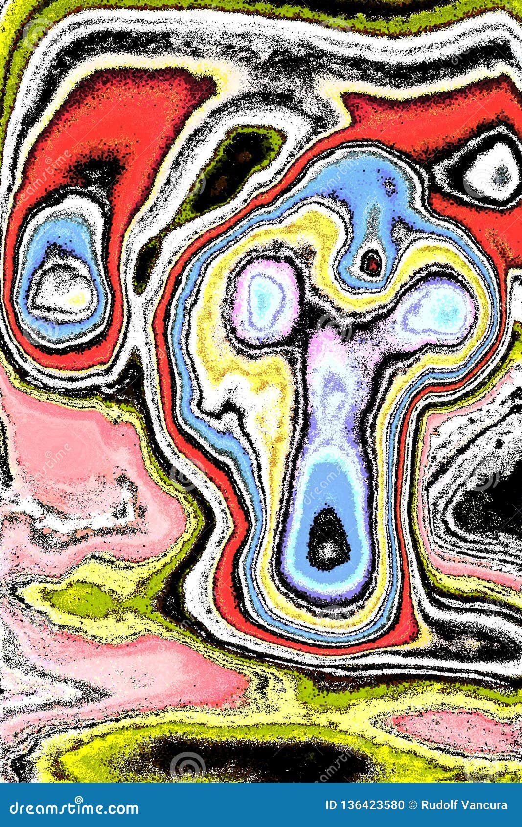 Deconstructivist Art Composition Stock Illustration - Illustration of ...