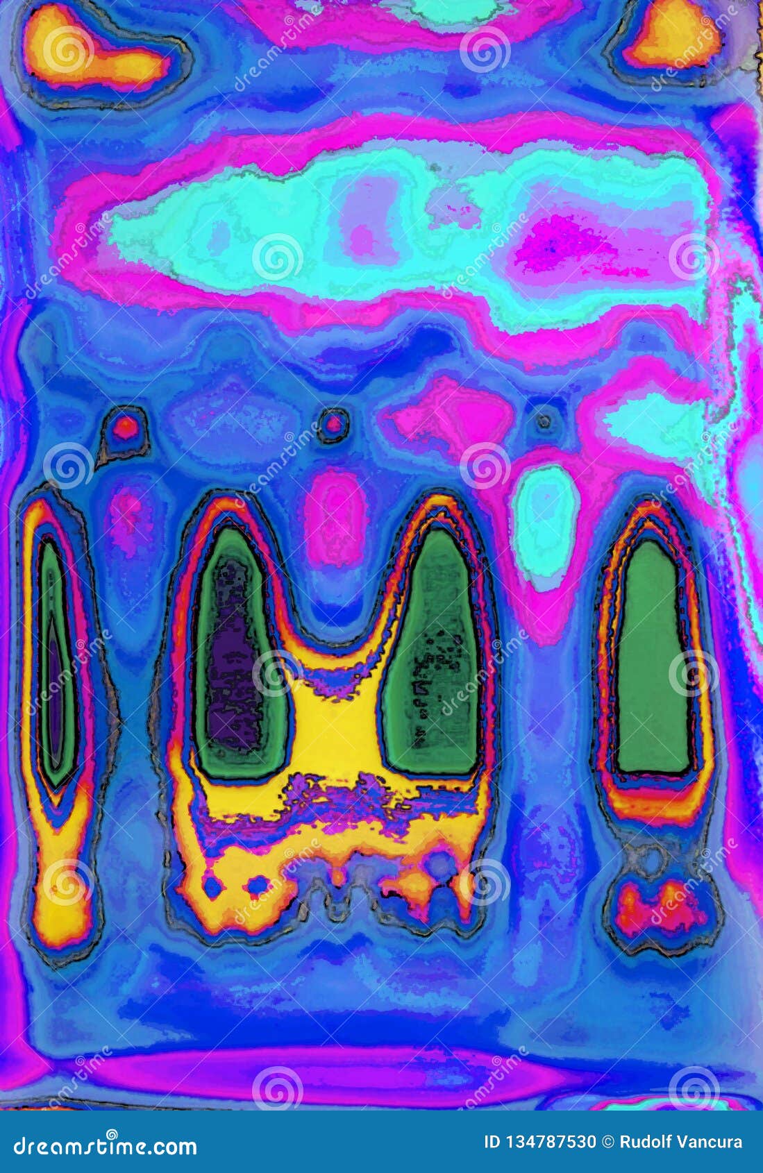 Glaring Obscure Experimental Surreal Artwork Stock Photo ...