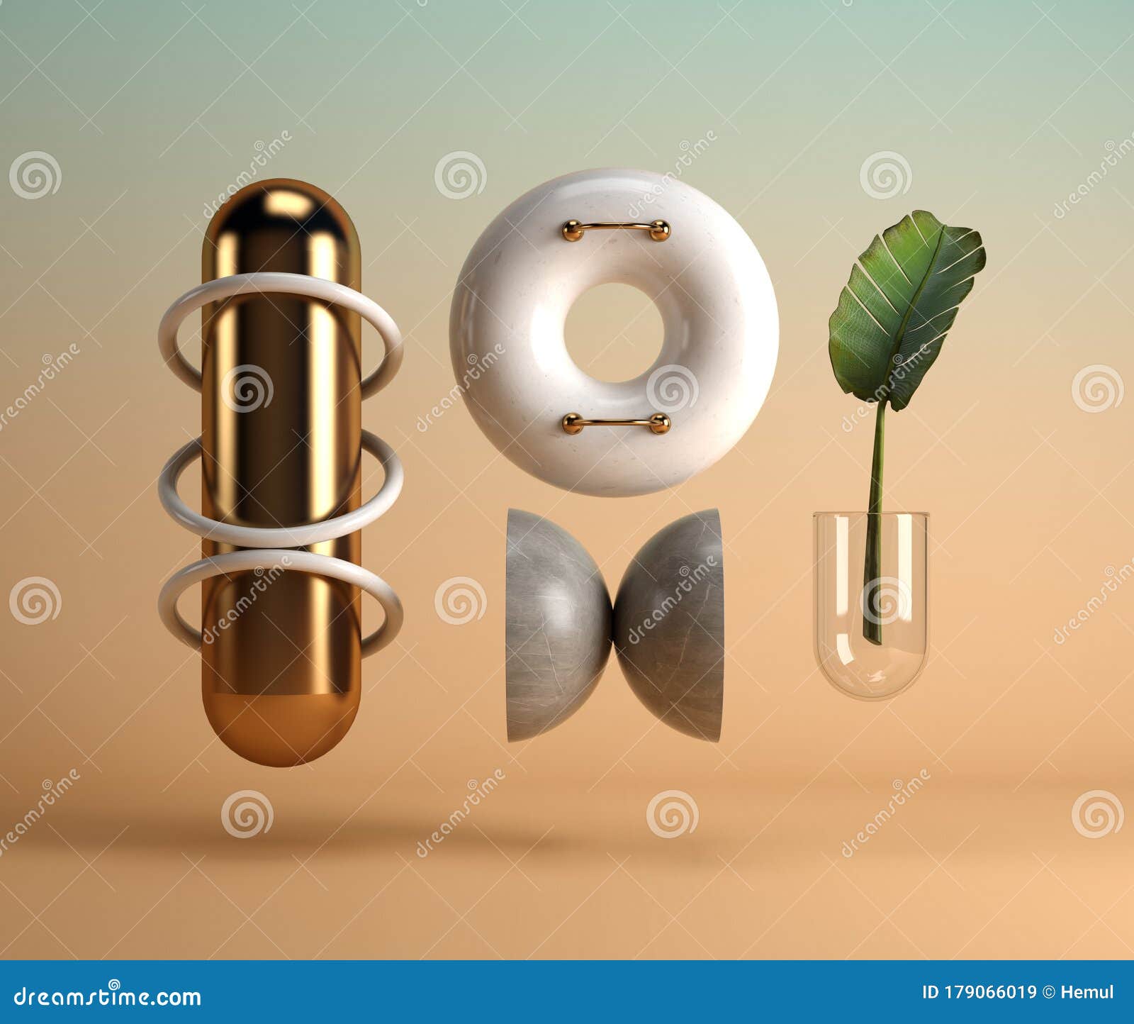 Abstract Surrealism Shape Art 3D Rendering Stock Illustration ... Abstract Surrealism Shape Art 3D Rendering Stock Illustration ...