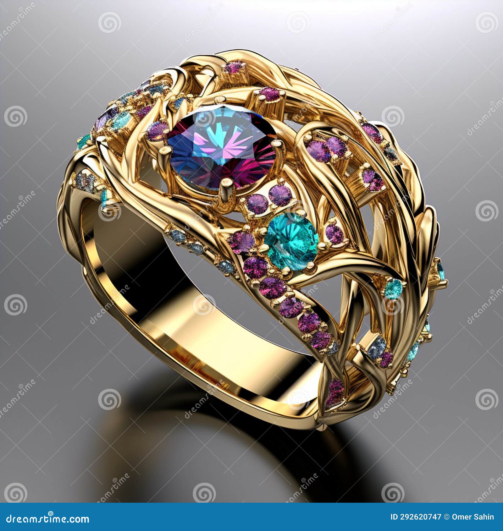 Abstract Surrealism Shape Art 3D Rendering Royalty-Free Stock ...