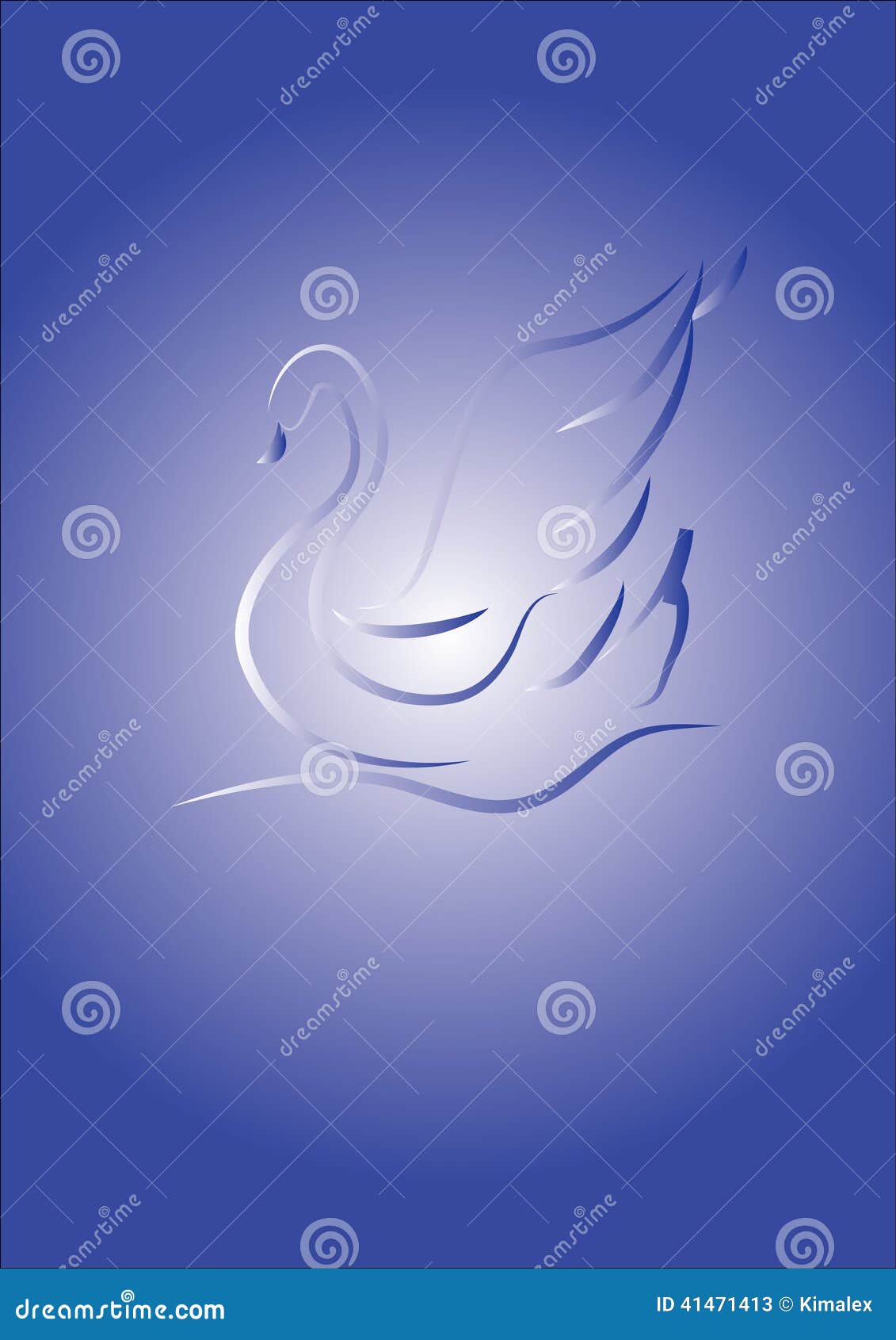 Abstract swan stock vector. Illustration of beaty, water - 41471413
