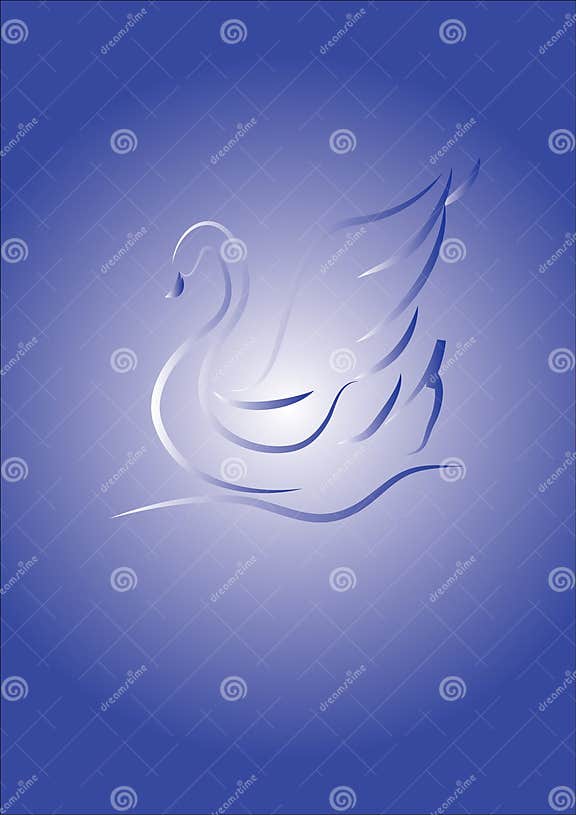Abstract swan stock vector. Illustration of beaty, water - 41471413