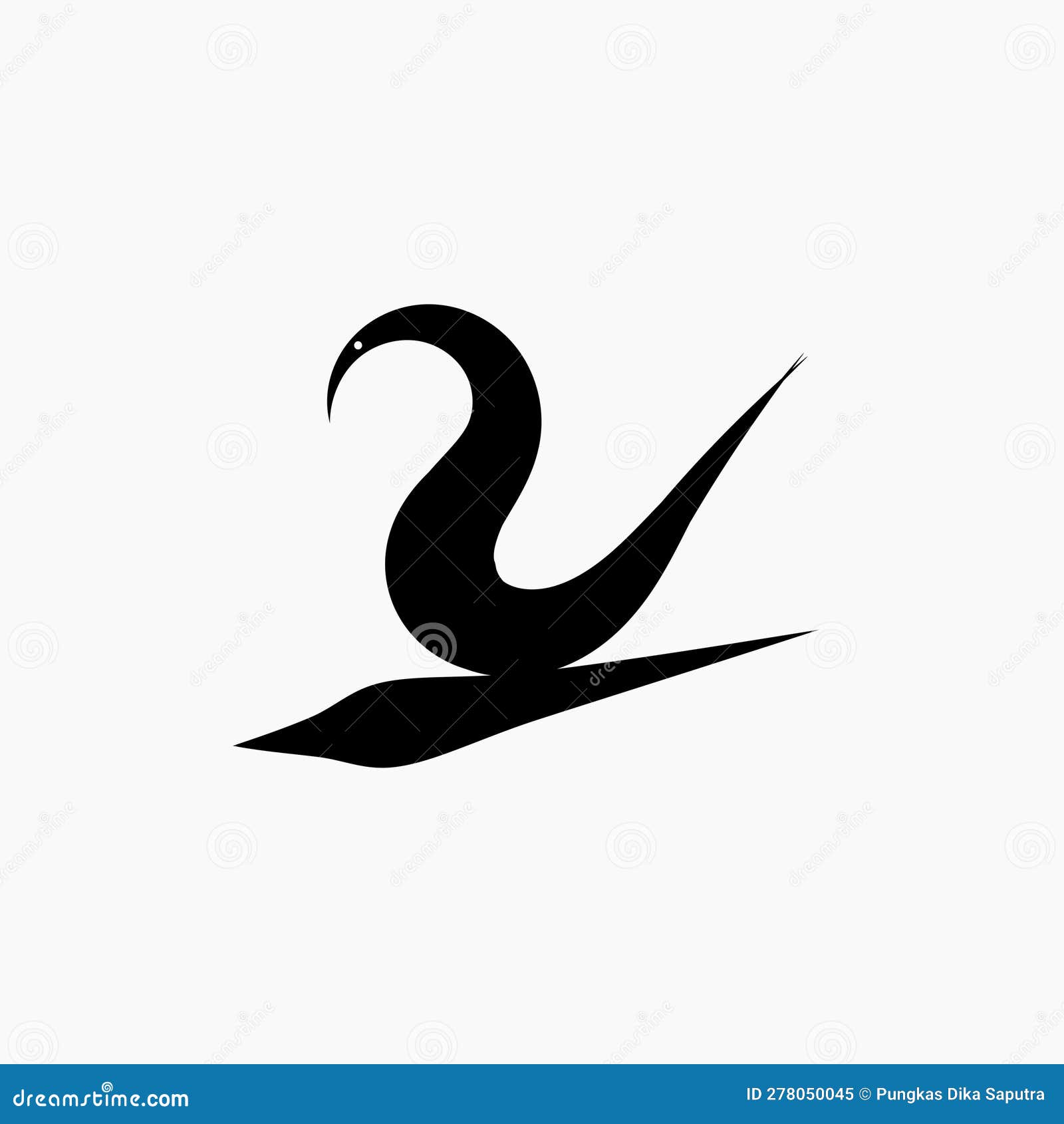 Abstract swan logo vector stock vector. Illustration of banner - 278050045